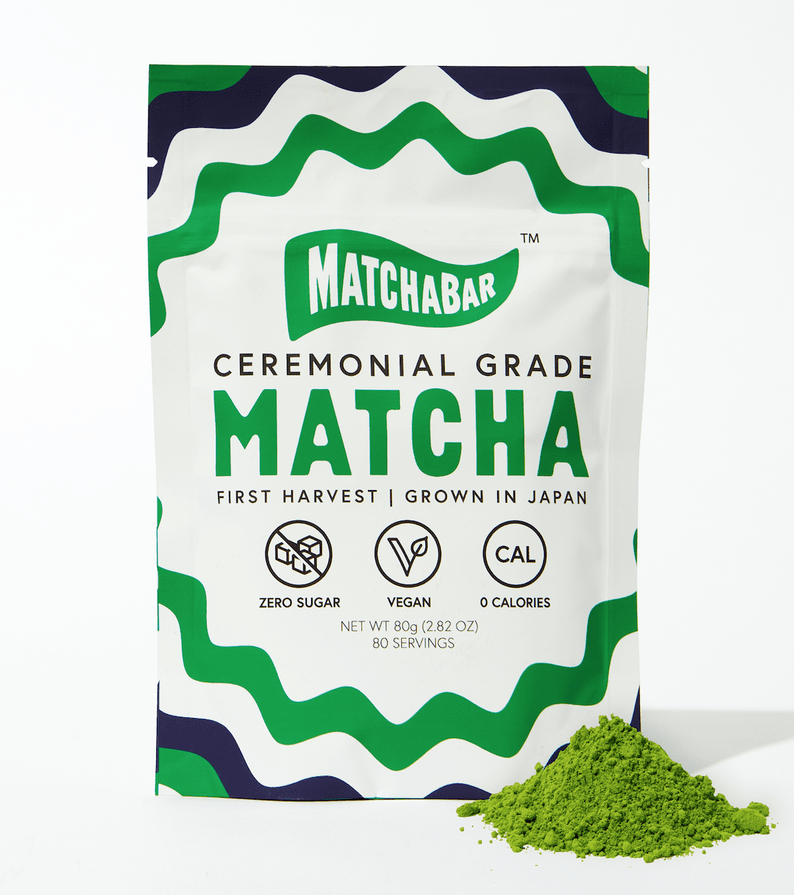 MatchaBar Ceremonial Grade Matcha Powder, Harvested in Japan, 80g Pouch ...