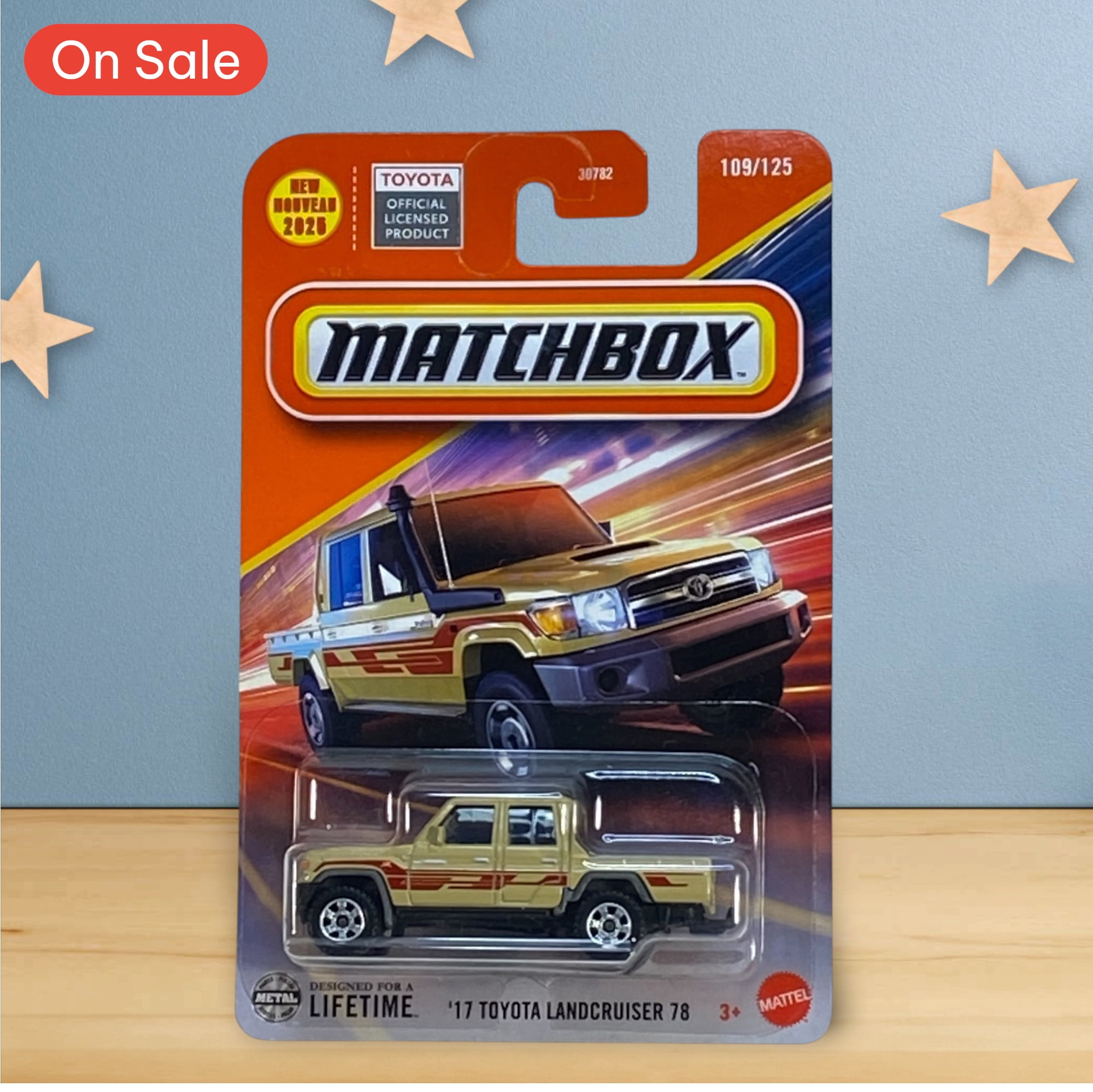 Matchbox '17 Toyota Landcruiser 78 (2025) Tan Beige Toy Truck 109/125 ...