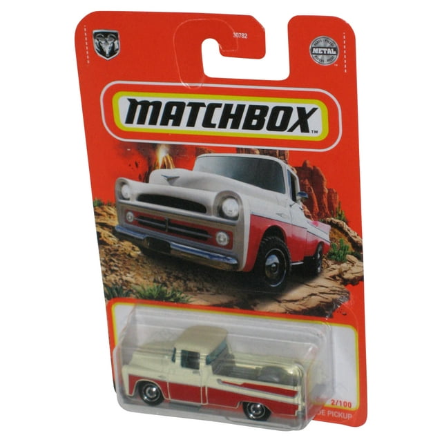 Matchbox 1957 Dodge Sweptside Pickup (2020) Red & White Metal Toy Car 2 ...