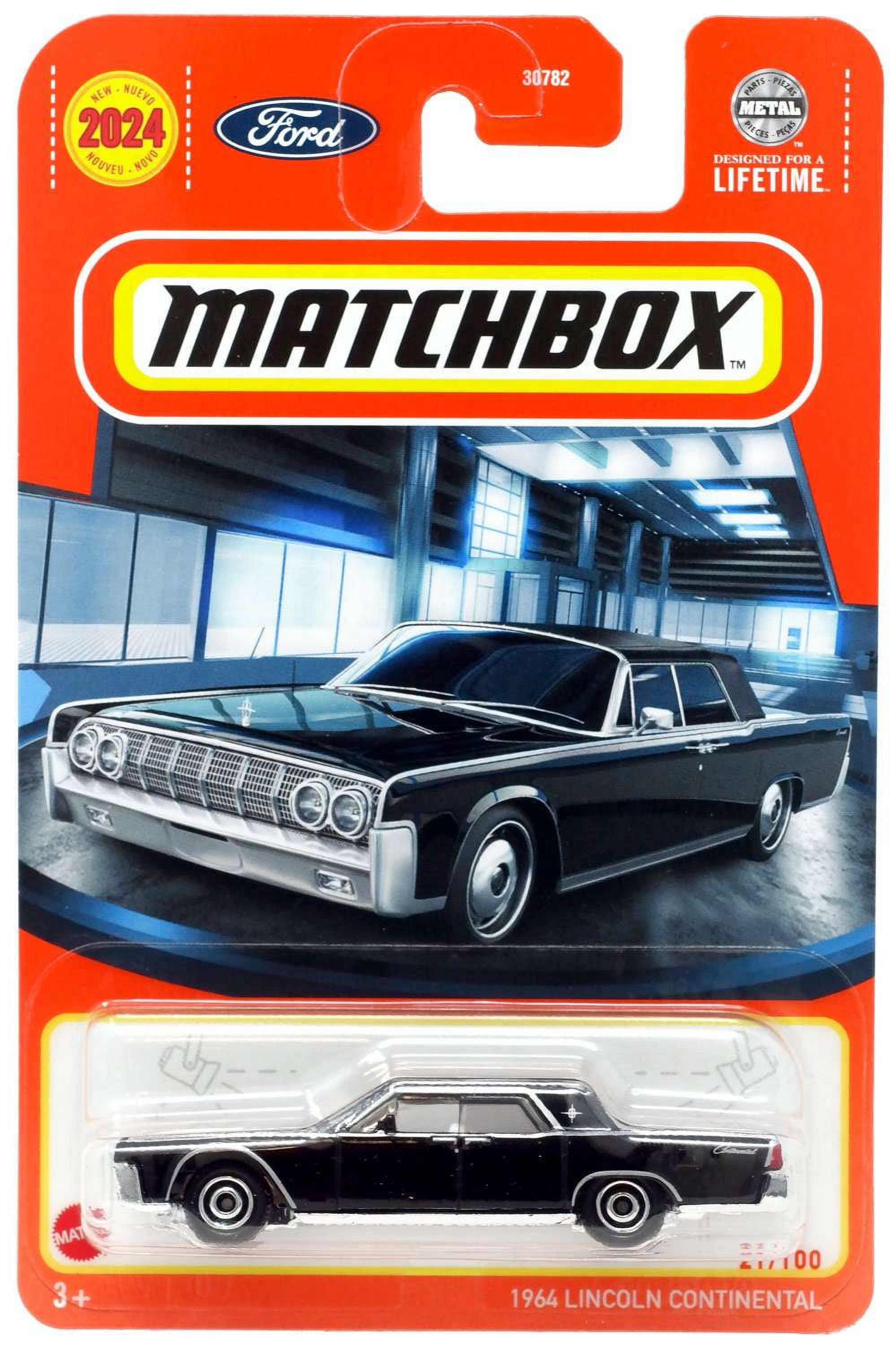 Mattel Matchbox 1964 Lincoln Continental Diecast Car Play Vehicle, 3 ...