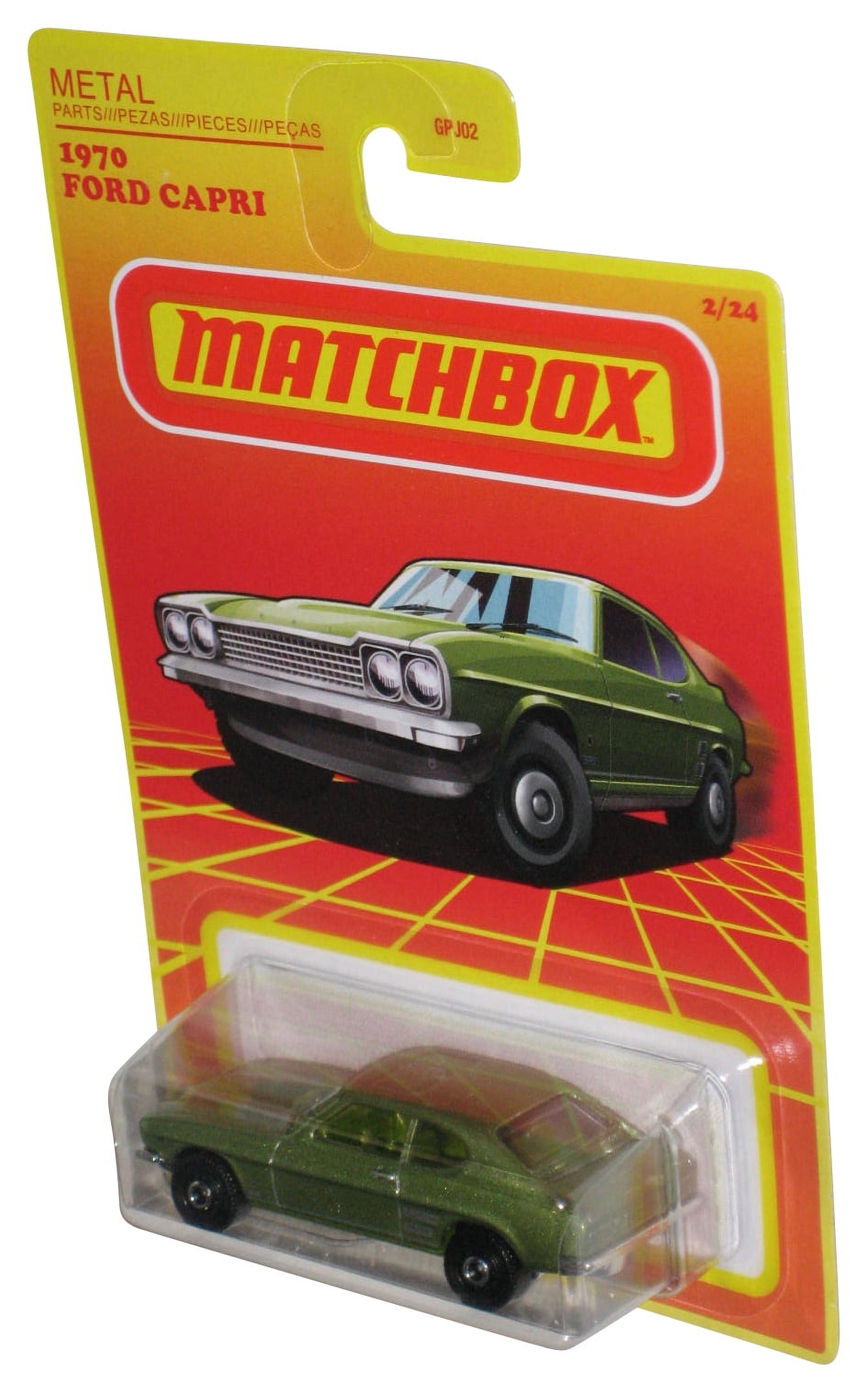 Matchbox 1970 Ford Capri (2021) Mattel Green Metal Toy Car 2/24 ...