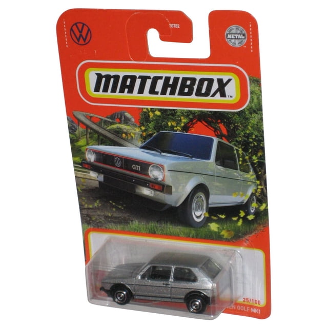 Matchbox 1976 Volkswagen Golf MK1 Silver Metal Toy Car 25/100 - Walmart.com