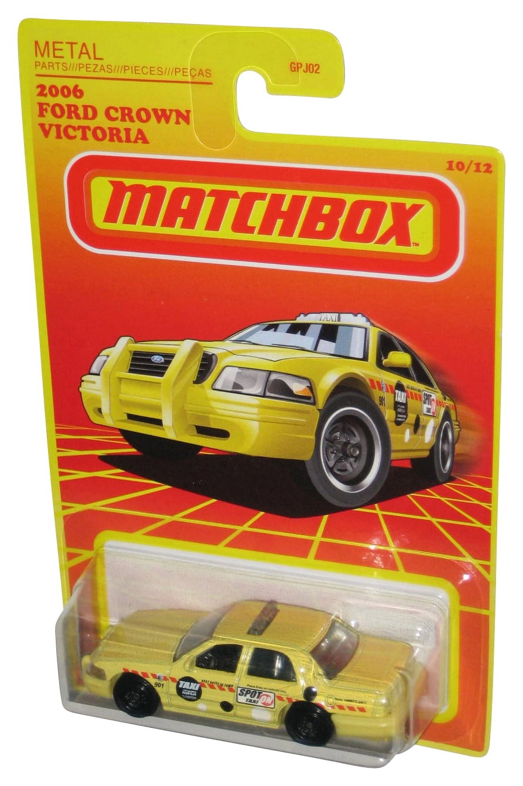 Matchbox 2006 Ford Crown Victoria (2020) Yellow Metal Car Toy 10/12 ...