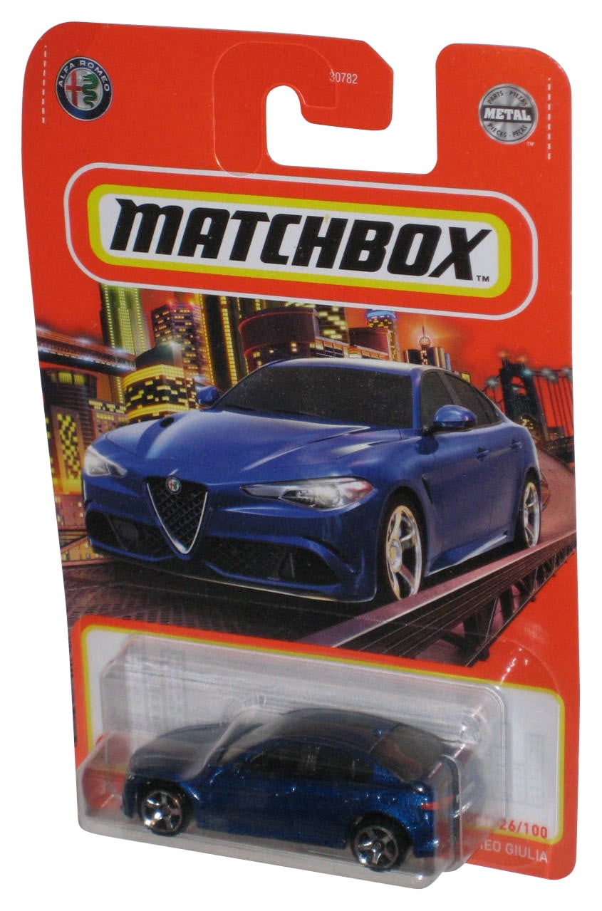 Matchbox 2016 Alfa Romeo Giulia (2021) Blue Metal Die-Cast Toy Car 26/ ...