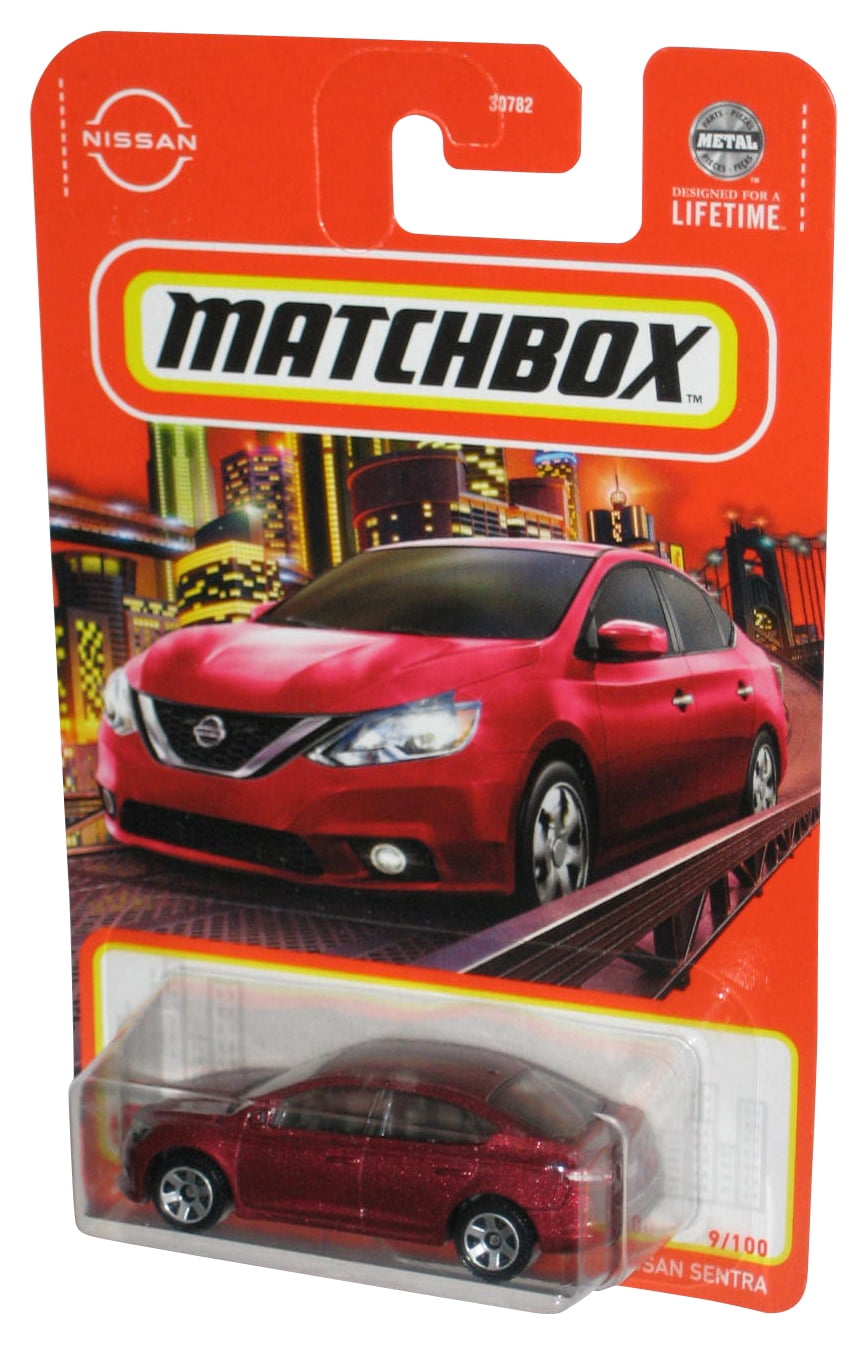 Matchbox 2016 Nissan Sentra (2023) Mattel Red Toy Car 9/100 - (Short ...