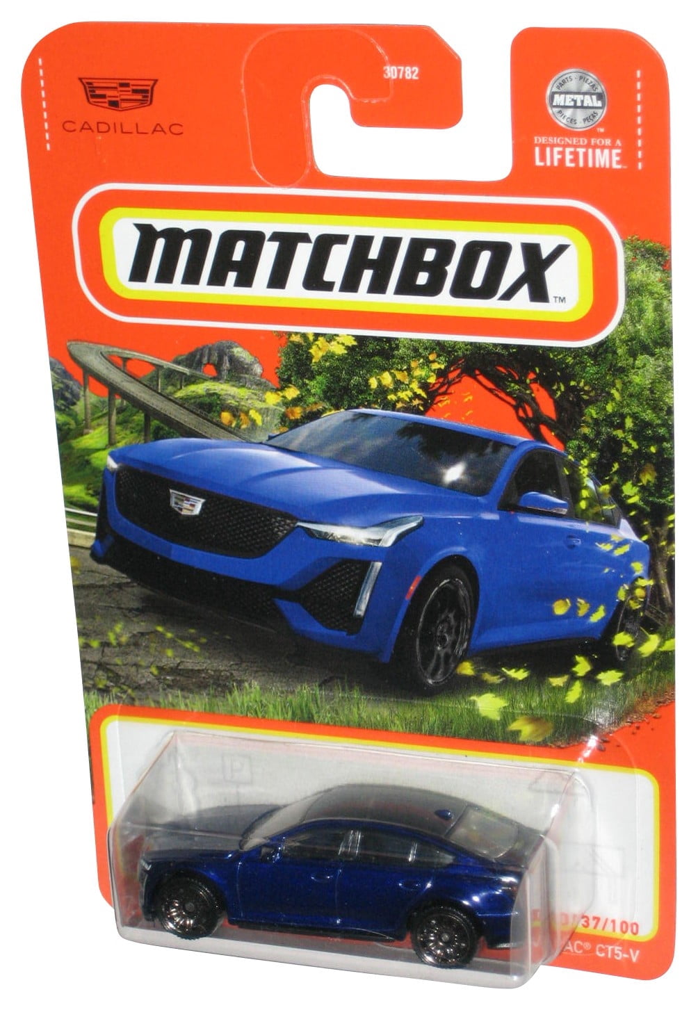 Matchbox 2021 Cadillac CT5-V (2023) Mattel Blue Toy Car 37/100 ...