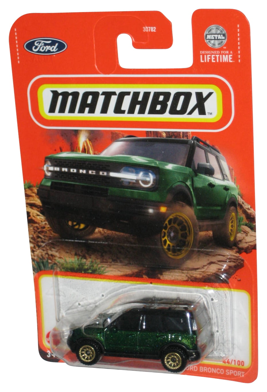 Matchbox 2022 Ford Bronco Sport Green Toy Car 44/100 - Walmart.com