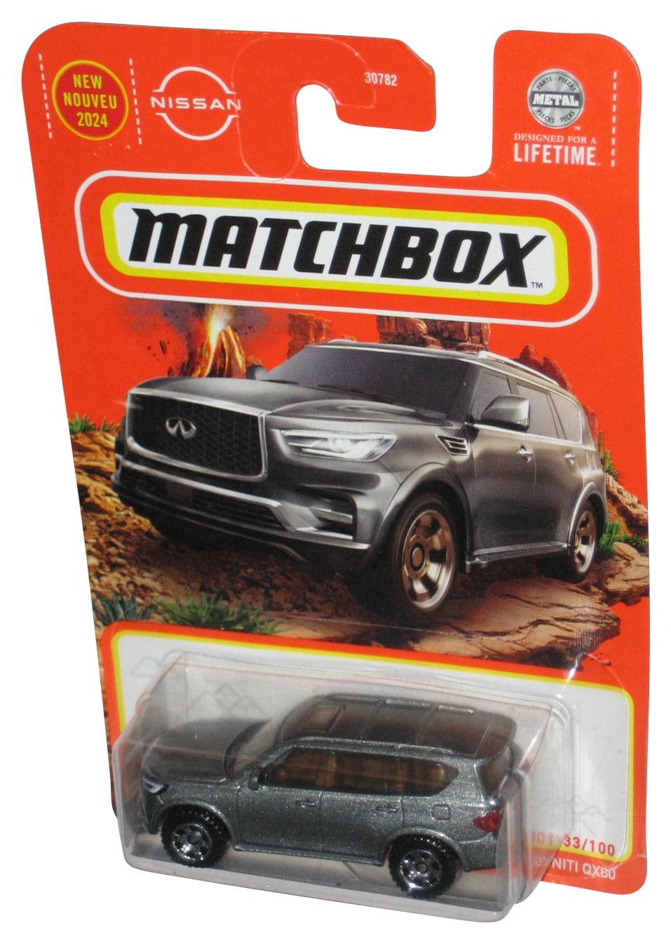 Matchbox 2022 Infiniti QX80 (2023) Mattel Gray Toy Car 33/100 - Walmart.com