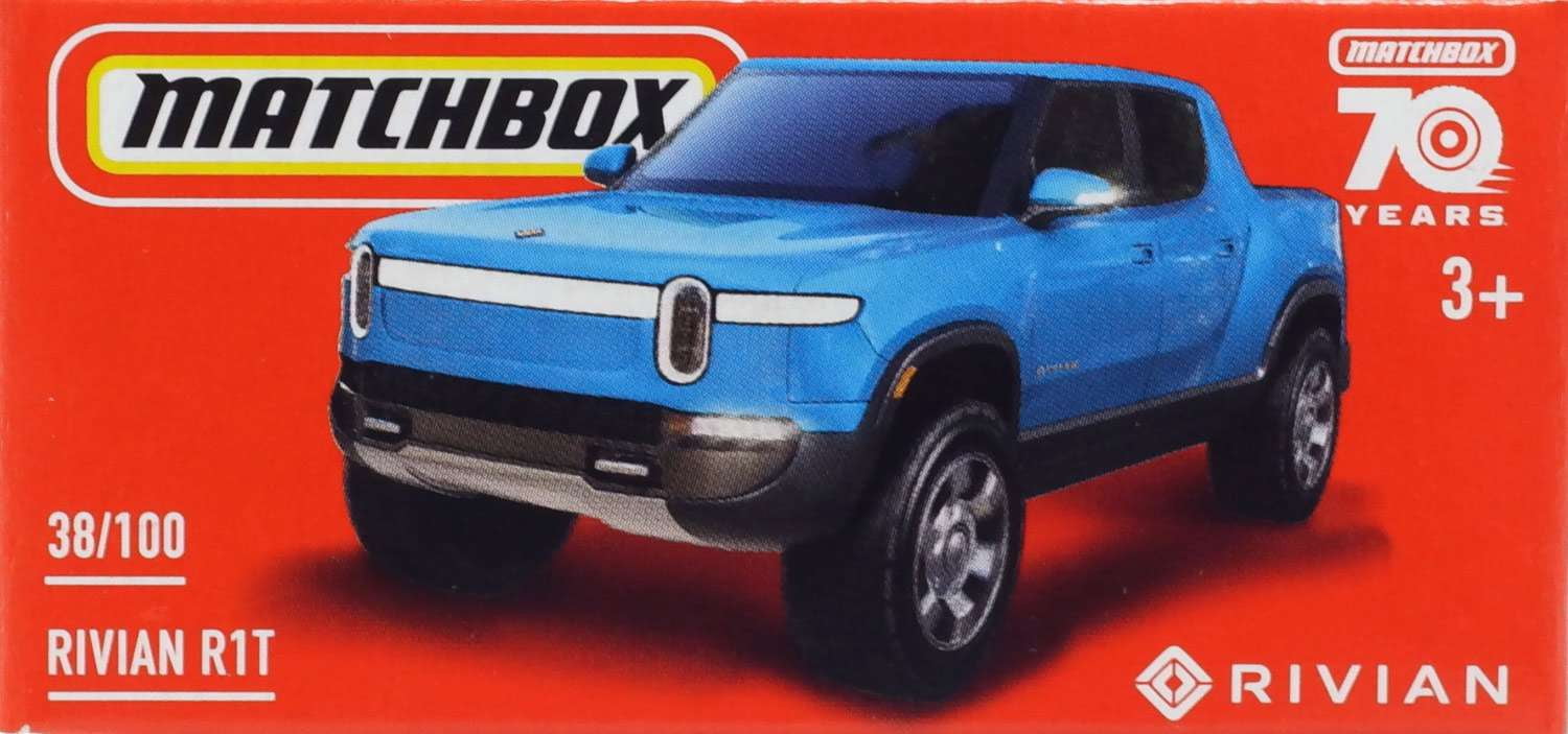 Matchbox 3 Years+ 70th Anniversary Rivian R1T Diecast Car, Blue ...