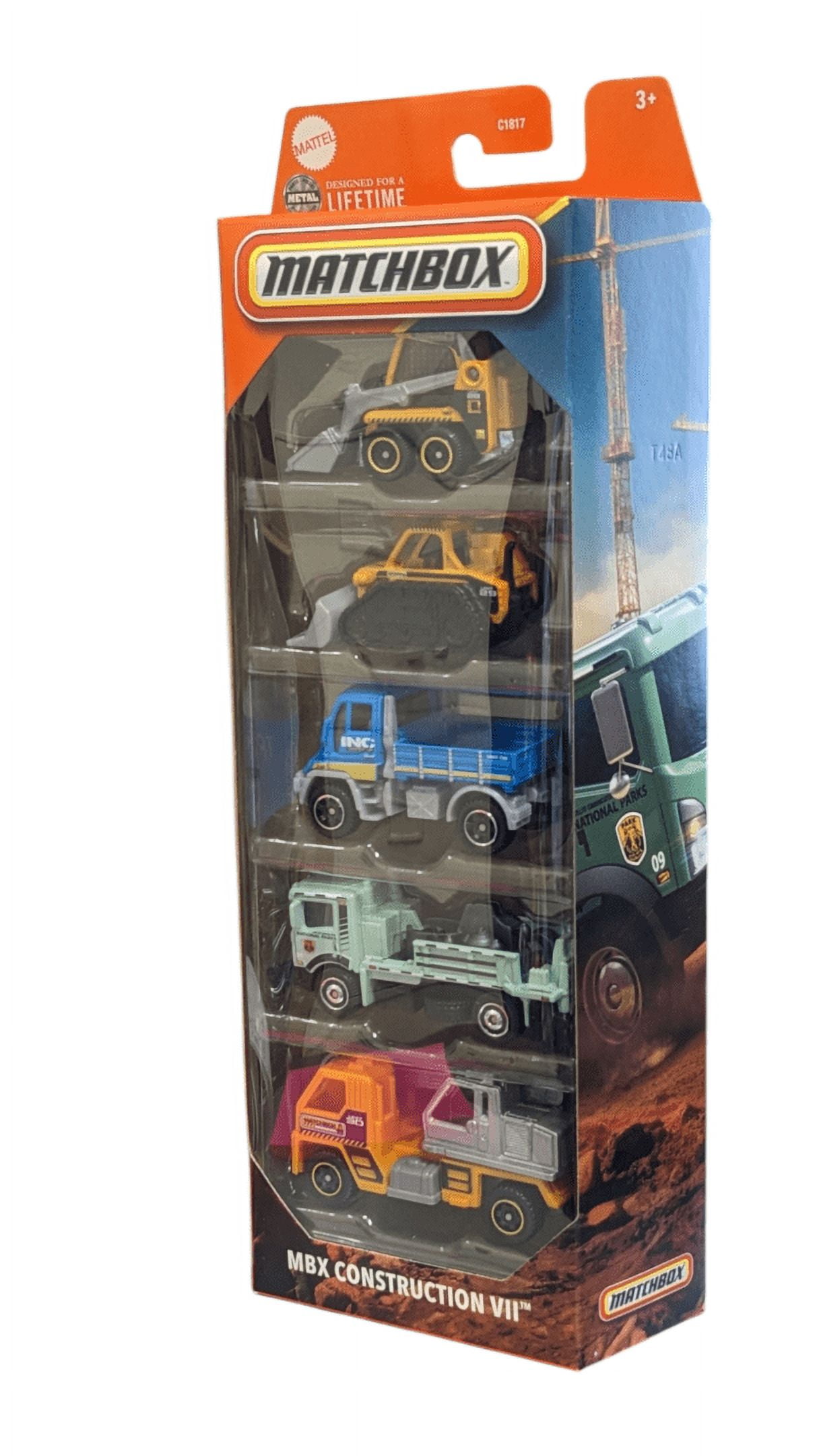 Matchbox 5 Pack MBX Construction - Walmart.com
