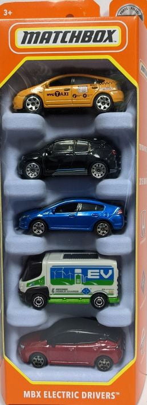 Matchbox Cars Set - 5 pack MBX Electric Drivers - Walmart.com