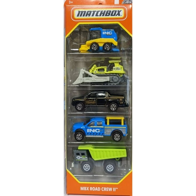 Matchbox 5 pack MBX Road Crew II - Walmart.com