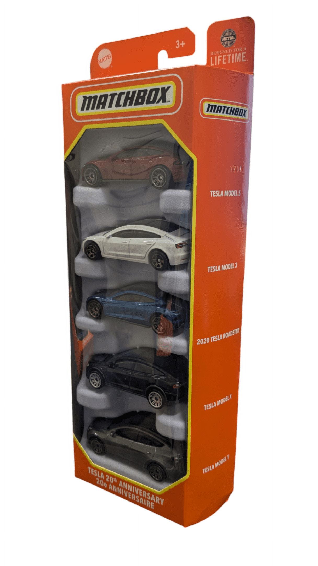 Matchbox 5 pack Tesla 20th Anniversary Set - Walmart.com