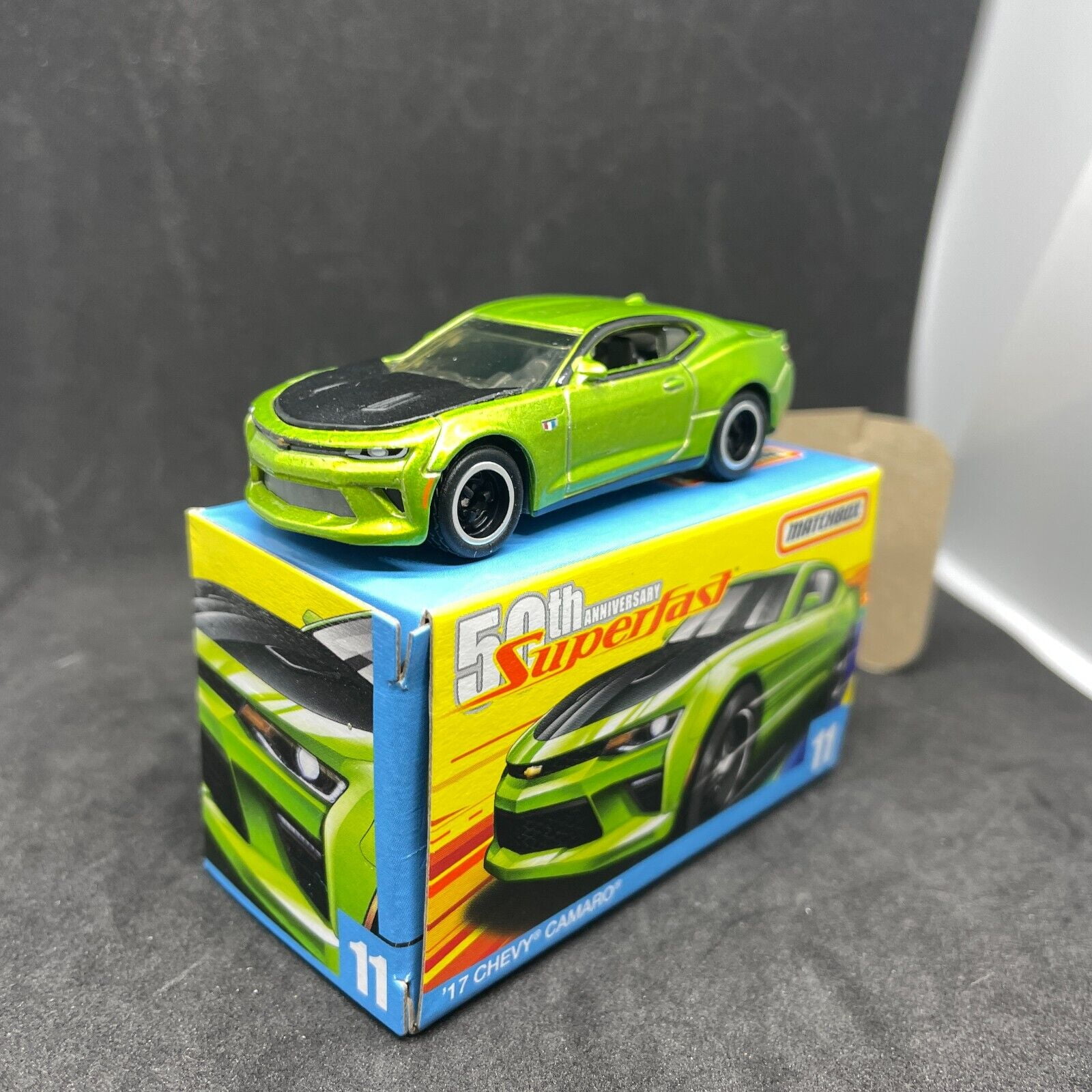 Matchbox 50th Anniversary Superfast '17 Chevy Camaro Green Diecast ...