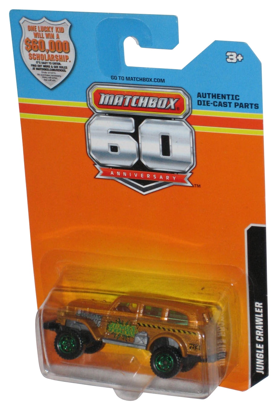 Matchbox 60th Jungle Crawler (2012) Mattel Orange Die-Cast Toy Car ...