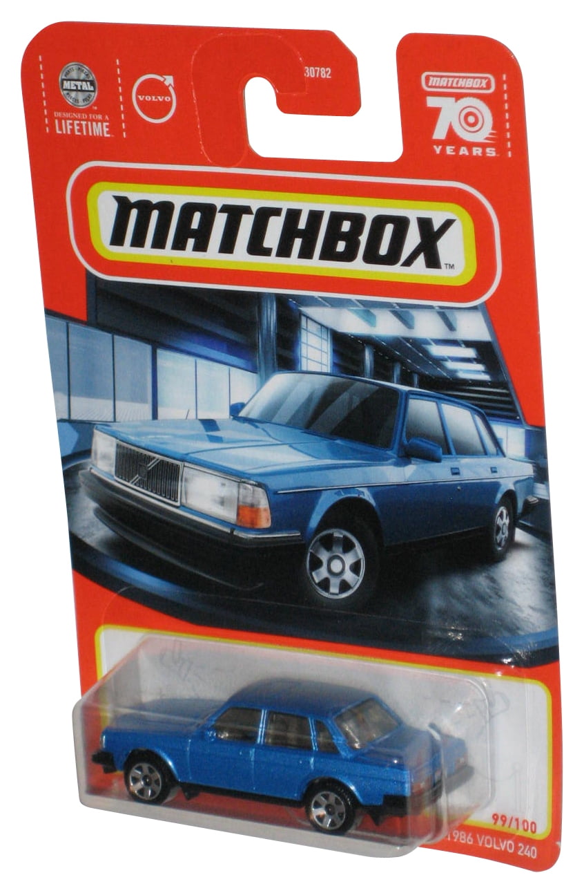 Matchbox 70 Years Blue 1986 Volvo 240 (2023) Mattel Metal Die-Cast Car ...