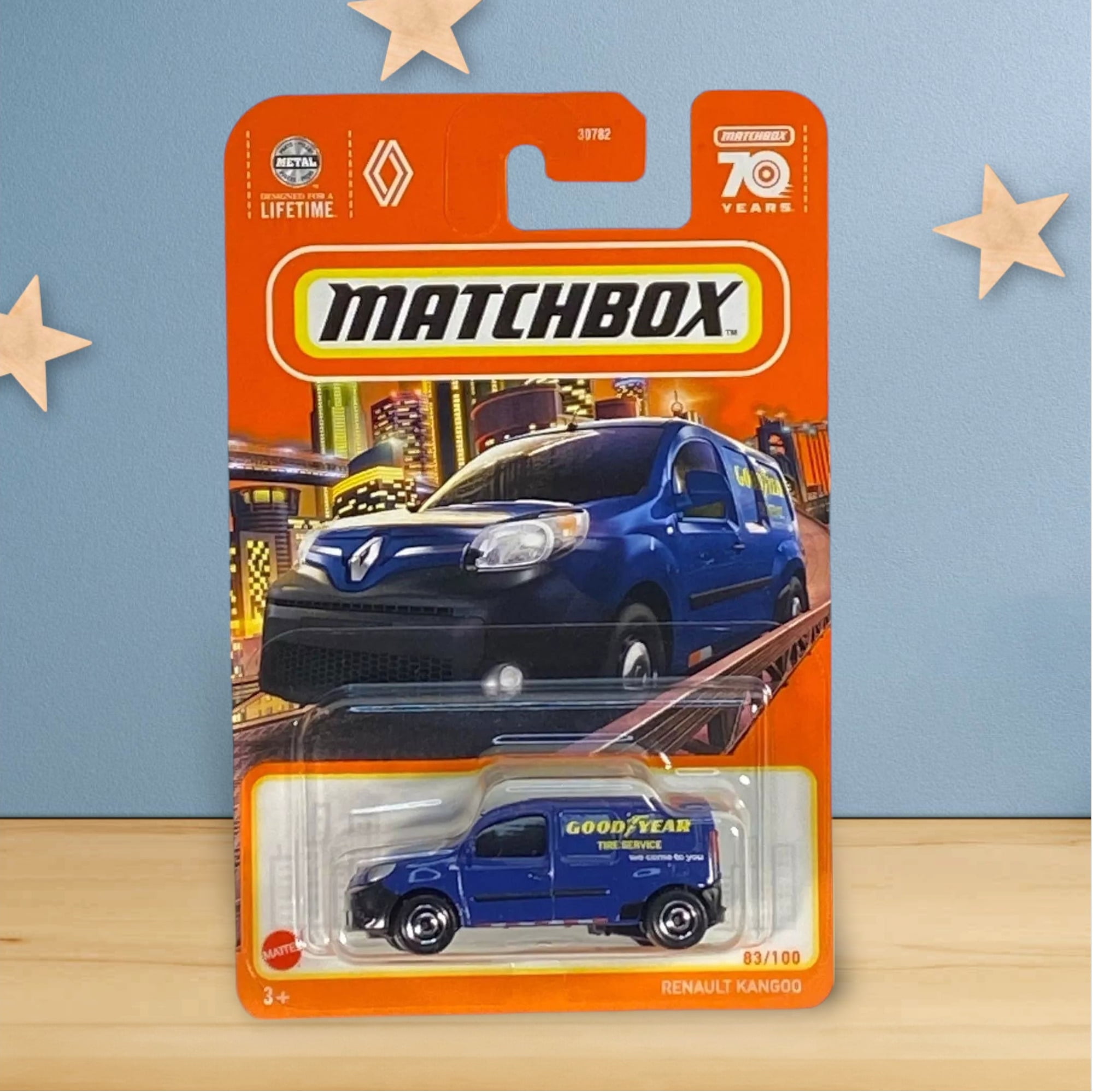Matchbox 70 Years Good Year Tire Service (2023) Blue Renault Kangoo Van ...