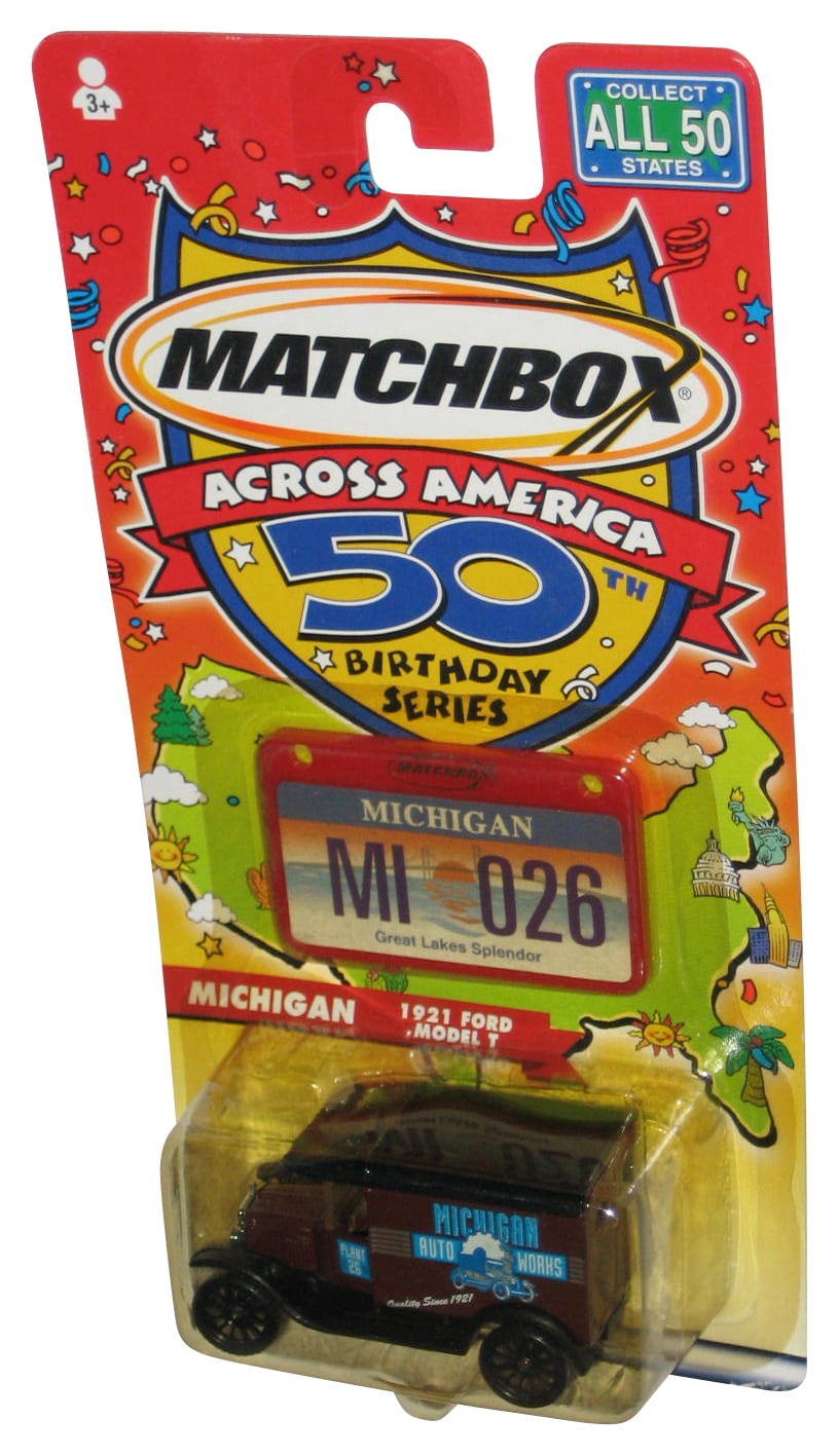 Matchbox Across America 50th Birthday Series (2001) Brown Michigan 1921 ...