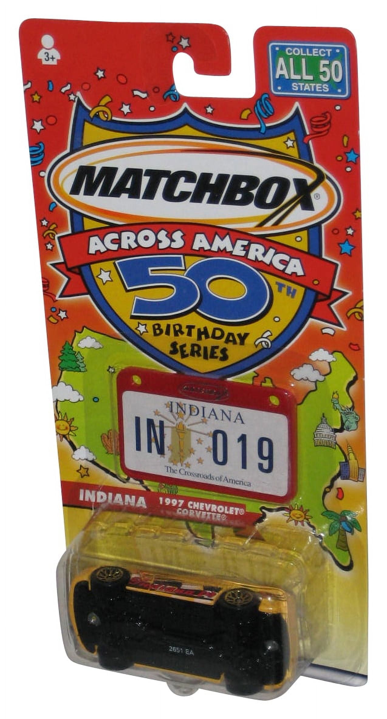Matchbox Across America 50th Birthday Series Yellow 1997 Chevrolet Car ...