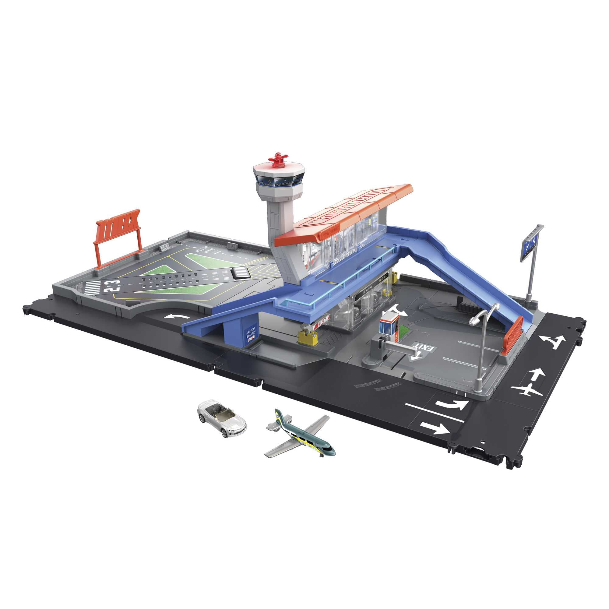 Matchbox Action Drivers Playset with Toy Car & Plane, Airport Adventure ...