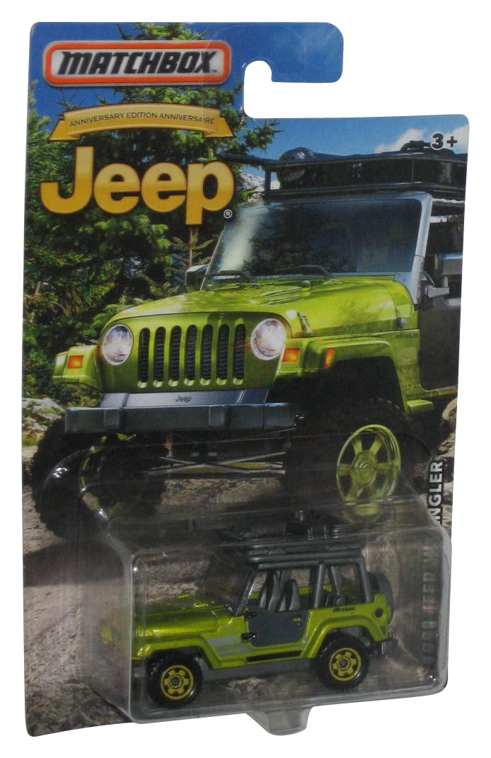 Matchbox Anniversary Edition (2015) Green 1998 Jeep Wrangler Toy Car ...