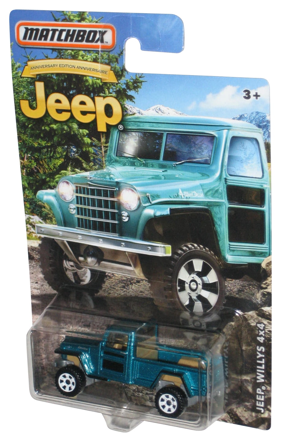 Matchbox Anniversary Jeep Willys 4x4 (2015) Teal Toy Truck - (Small ...