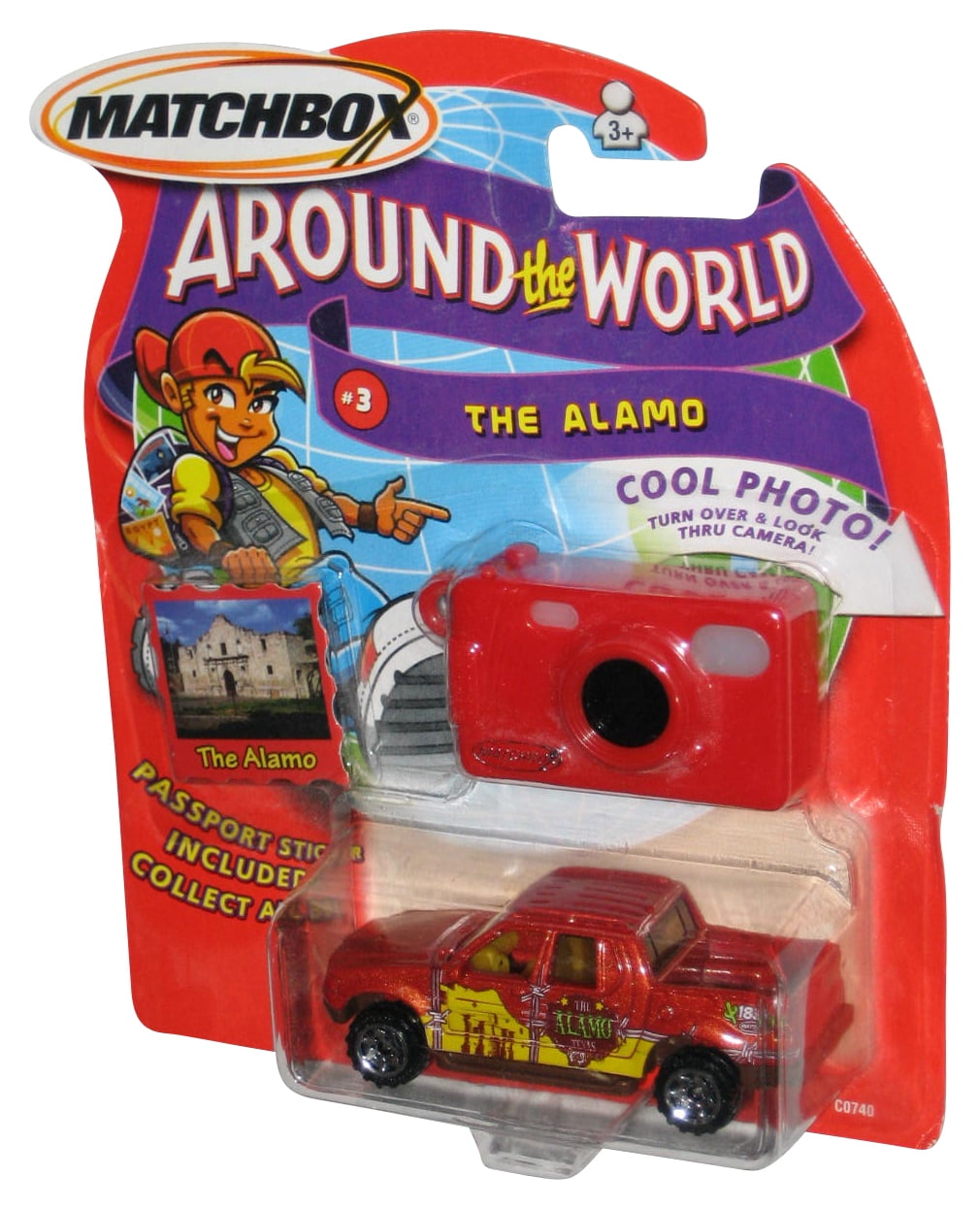 Matchbox Around The World (2003) The Alamo Red Toy Truck #3 w/ Toy ...