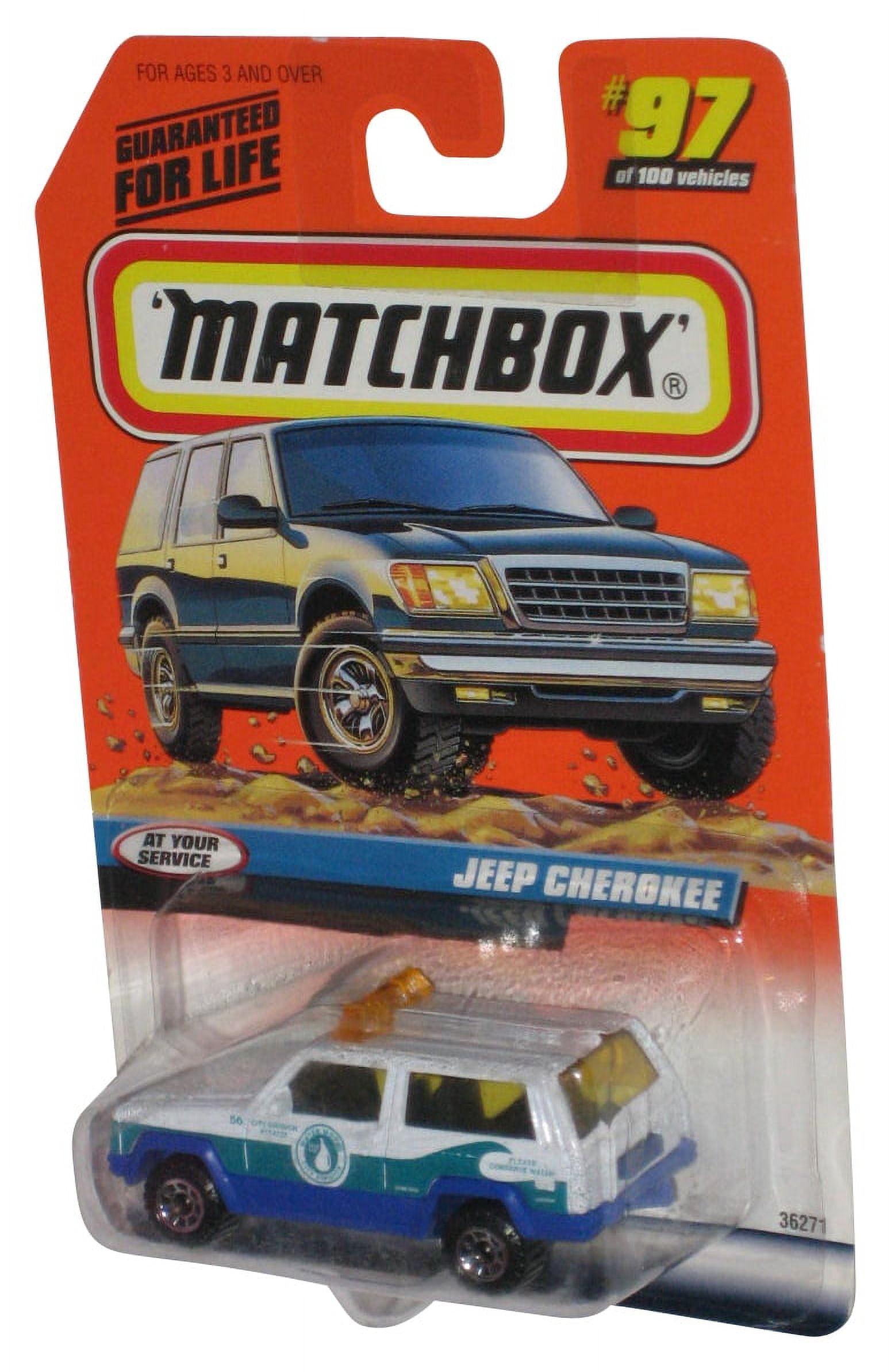 Matchbox At Your Service (1998) White Jeep Cherokee Toy #97/100 ...