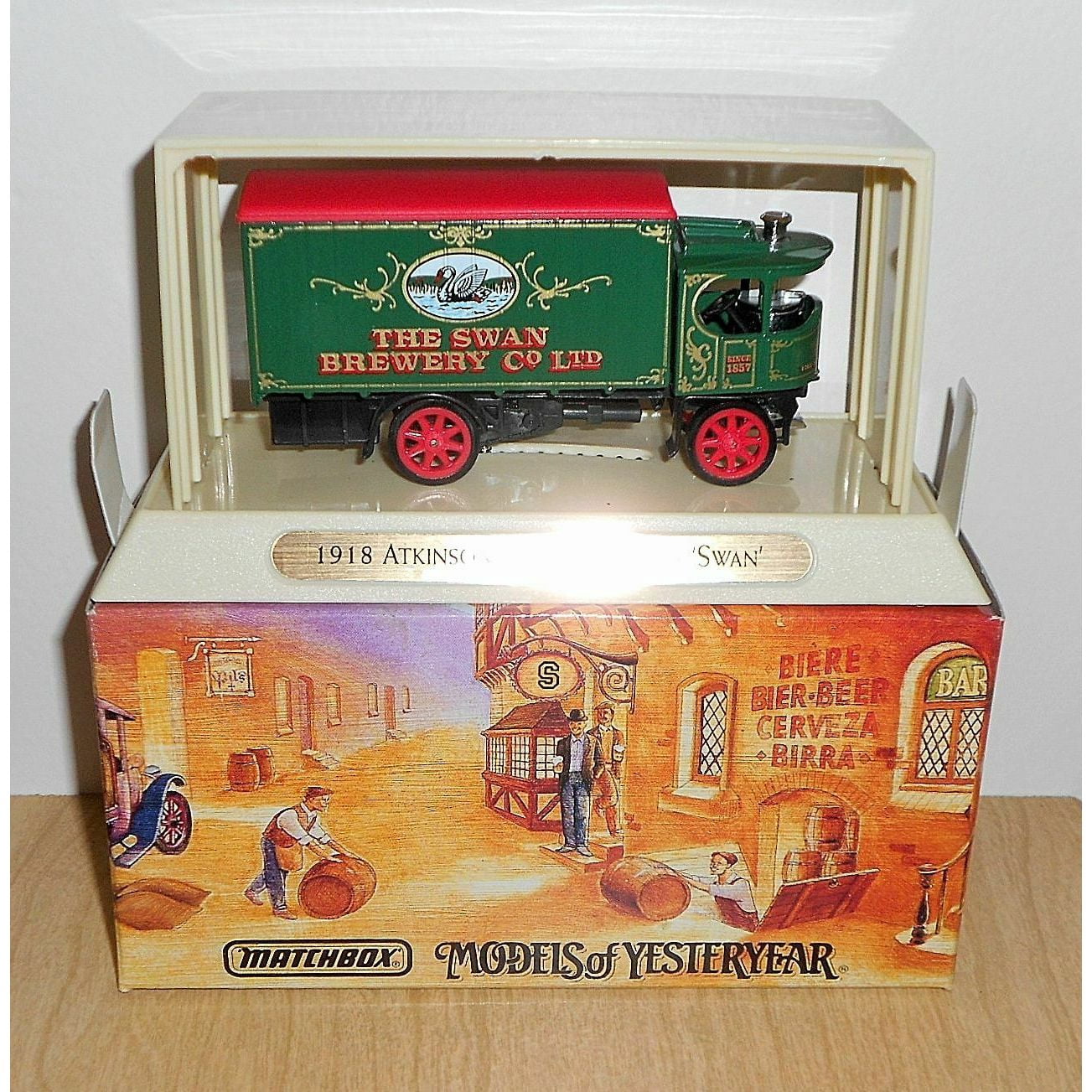 Matchbox Atkinson 1918 Steam Wagon Swan Brewery 1:40 Scale Die Cast Car ...