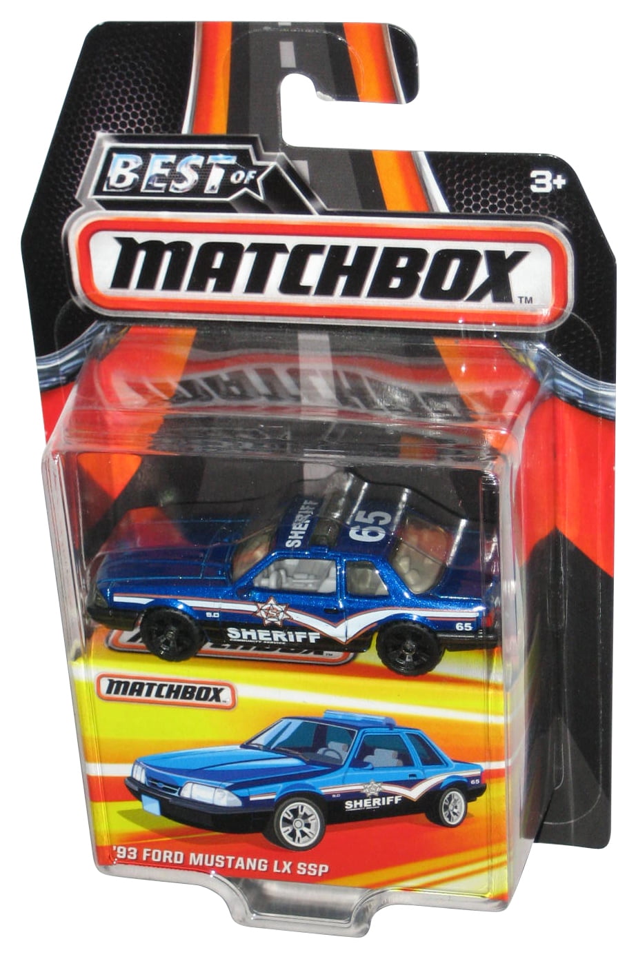 Matchbox Best of '93 Ford Mustang LX SSP (2015) Mattel Blue Police ...