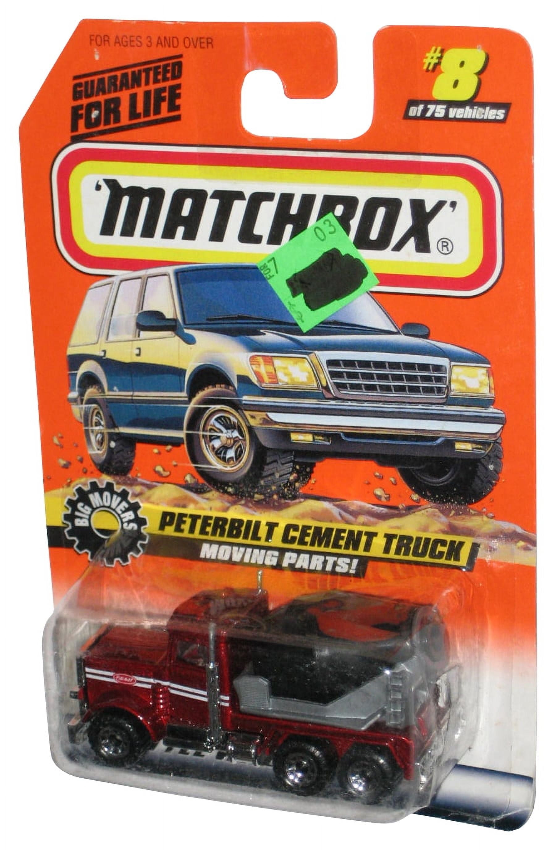 Matchbox Big Movers Series 2 (1997) Red Peterbilt Cement Toy Truck #8/ ...