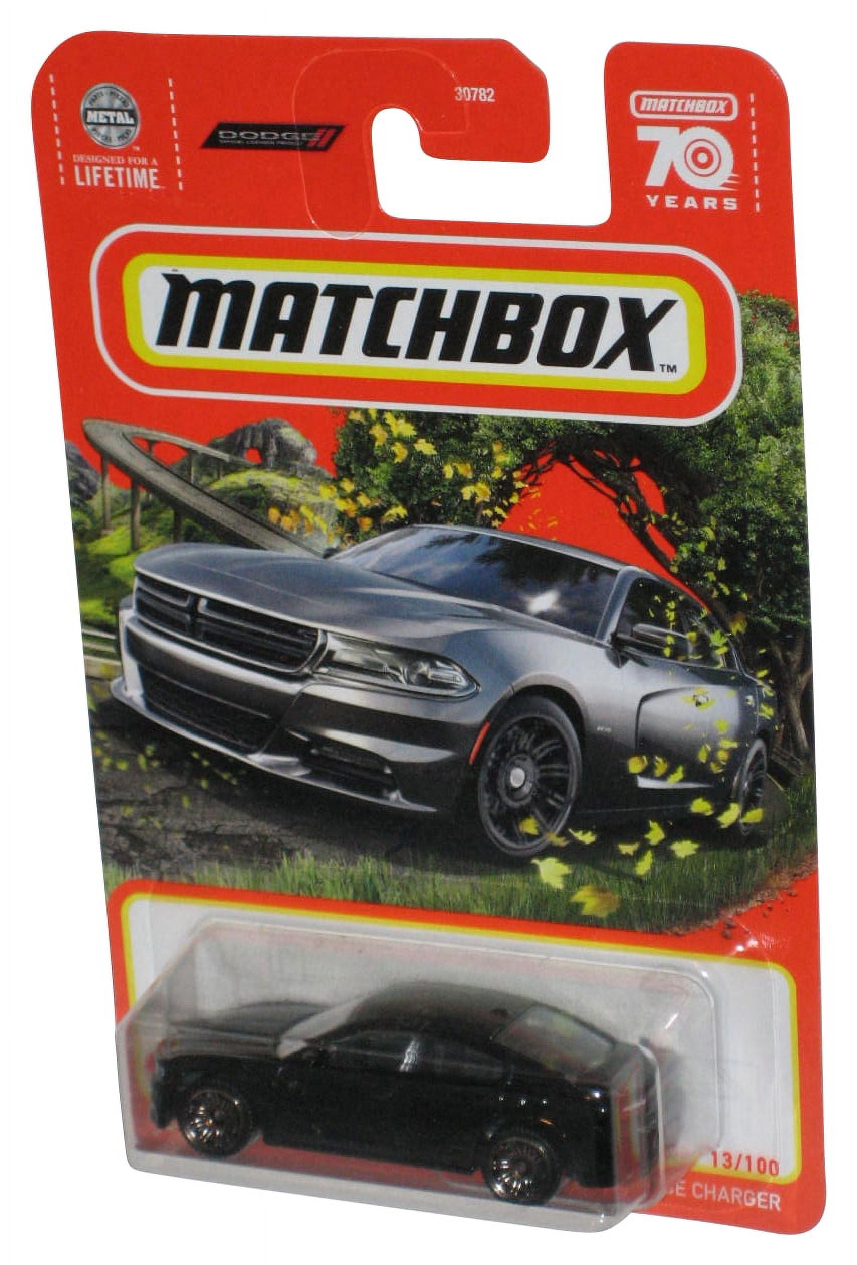 Matchbox Black 2018 Dodge Charger (2022) Mattel Toy Car 13/100 ...