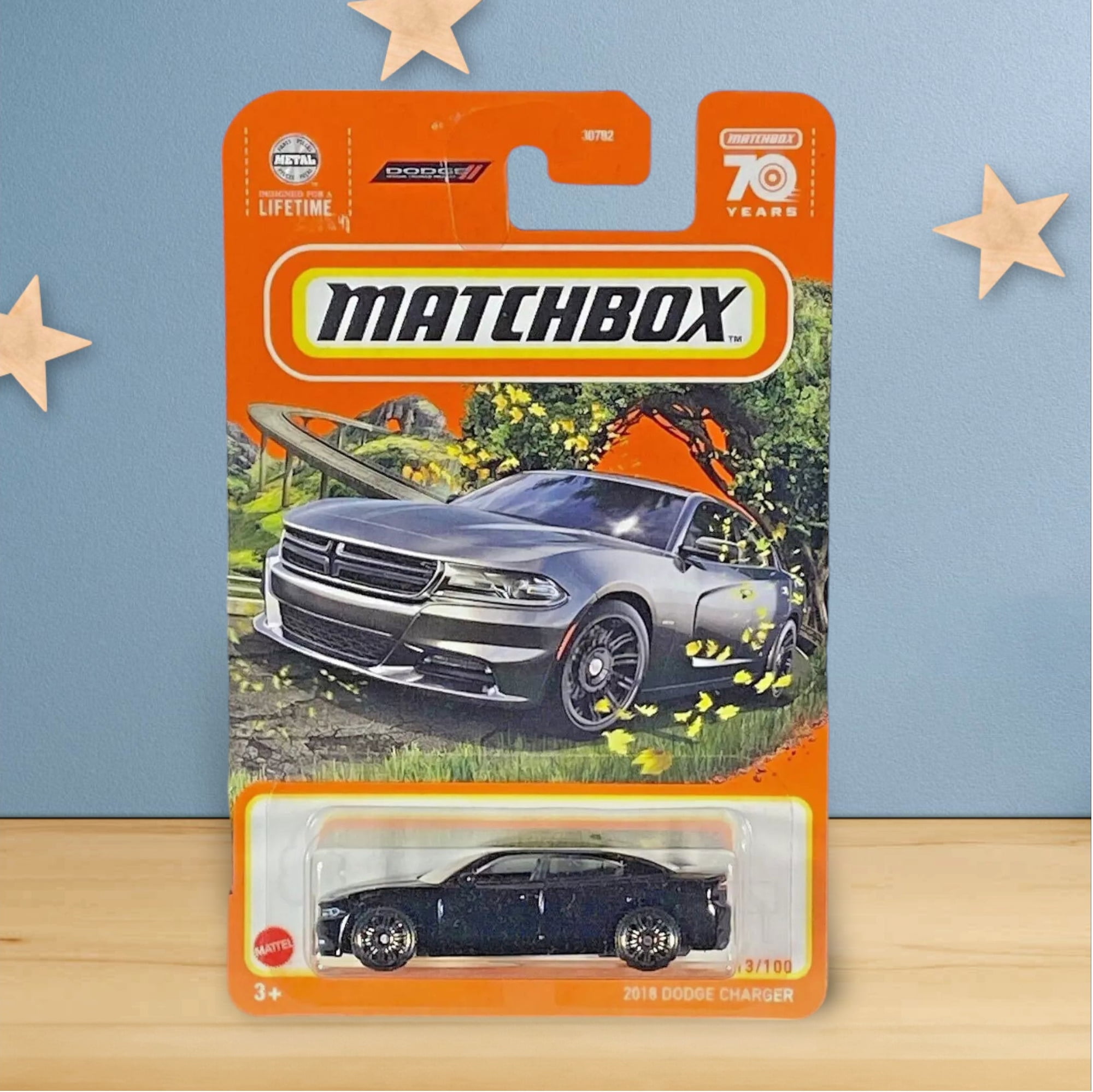 Matchbox Black 2018 Dodge Charger (2022) Mattel Toy Car 13/100 ...