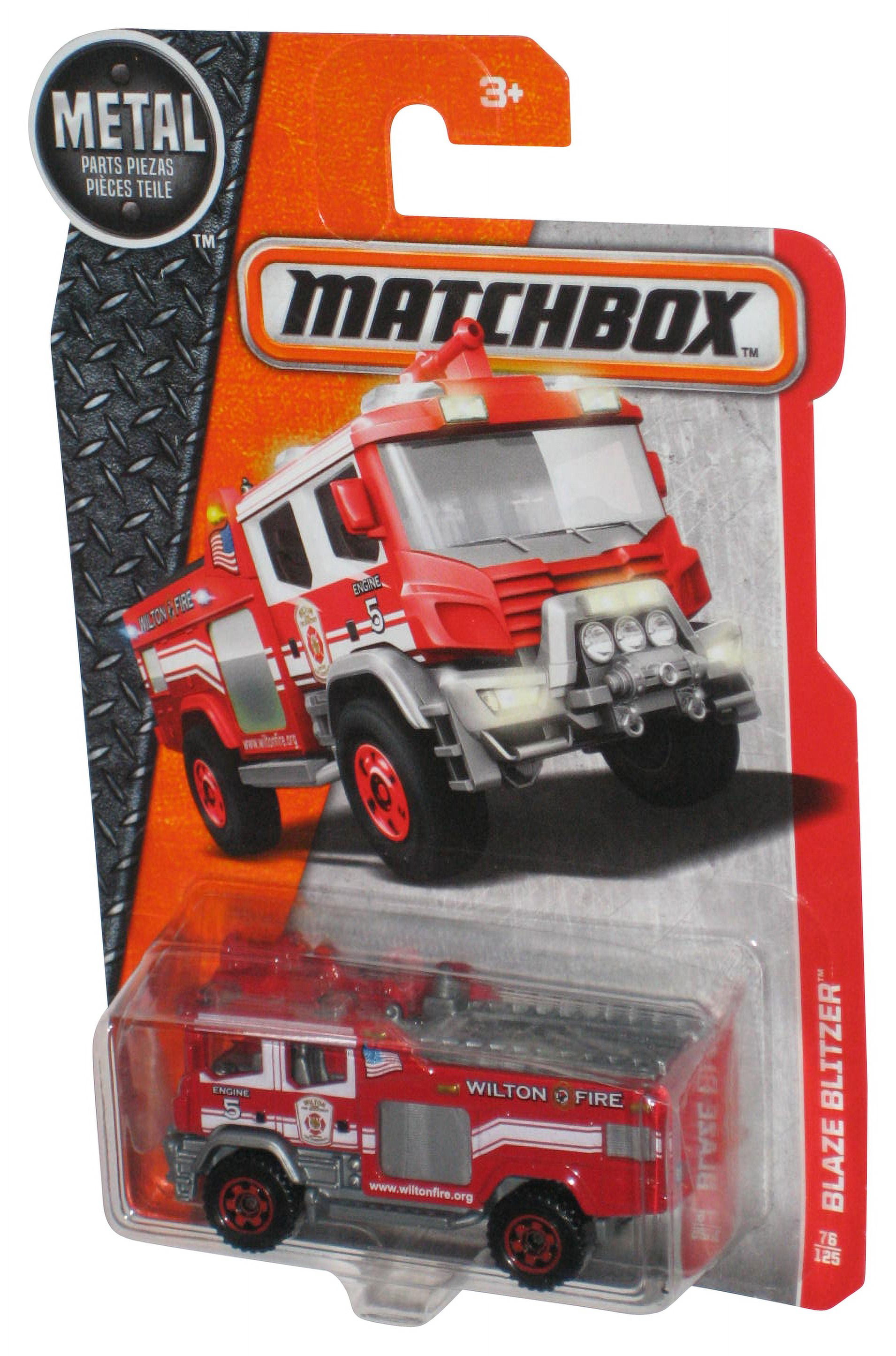 Matchbox Blaze Blitzer (2016) Red Wilton Fire Engine Truck Toy 76/125 ...