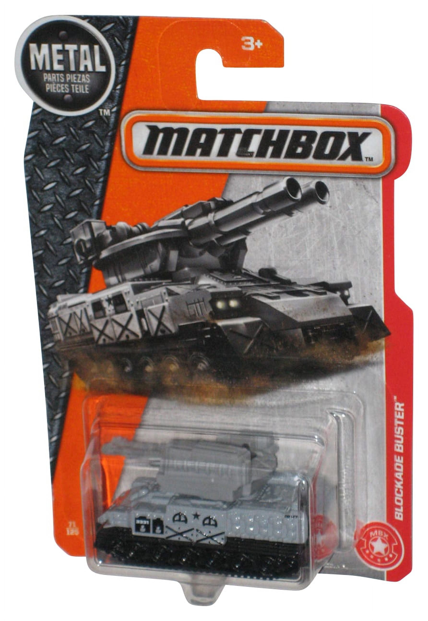 Matchbox Blockade Buster (2016) Gray Tank Die-Cast Toy 71/125 ...