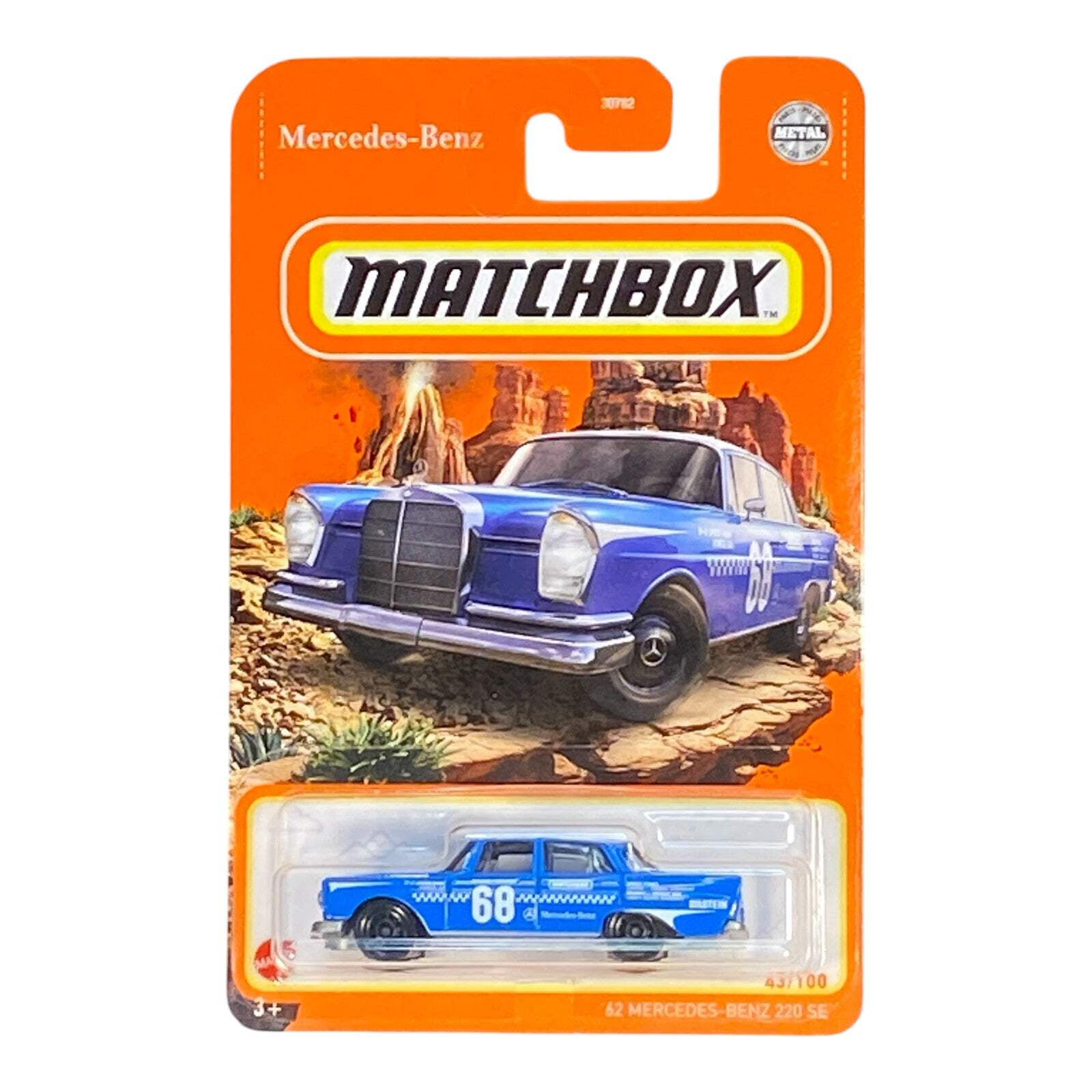 Matchbox Blue '62 Mercedes-Benz 220 SE (2021) Blue Metal Die-Cast Toy ...
