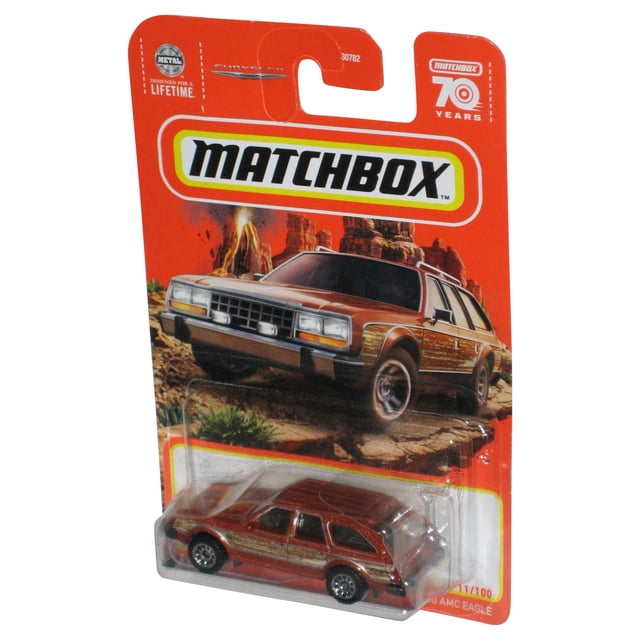 Matchbox Brown Wood Panel (2022) 1980 AMC Eagle Toy Car 11/100 ...