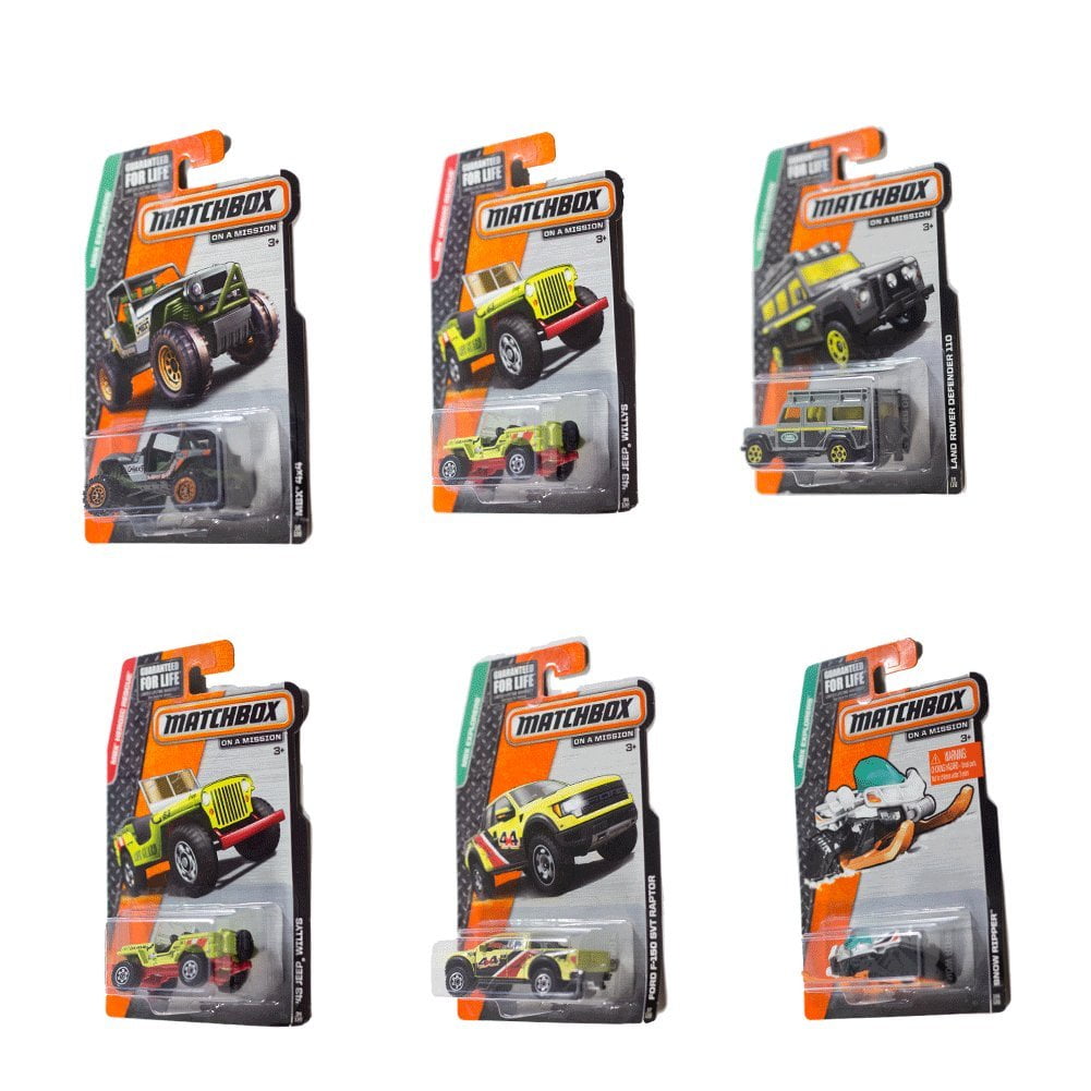 Matchbox, Bundle of 6 1:64 Scaled Die-Cast Vehicles (Styles May Vary ...