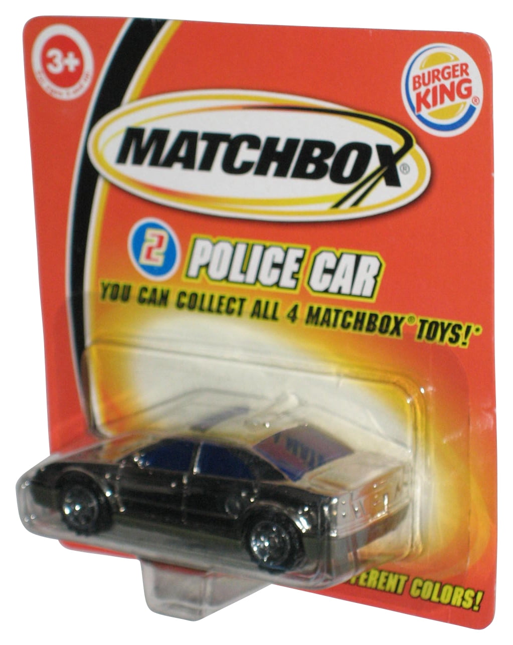 Matchbox Burger King (2004) Silver Chrome Police Car Toy - Walmart.com