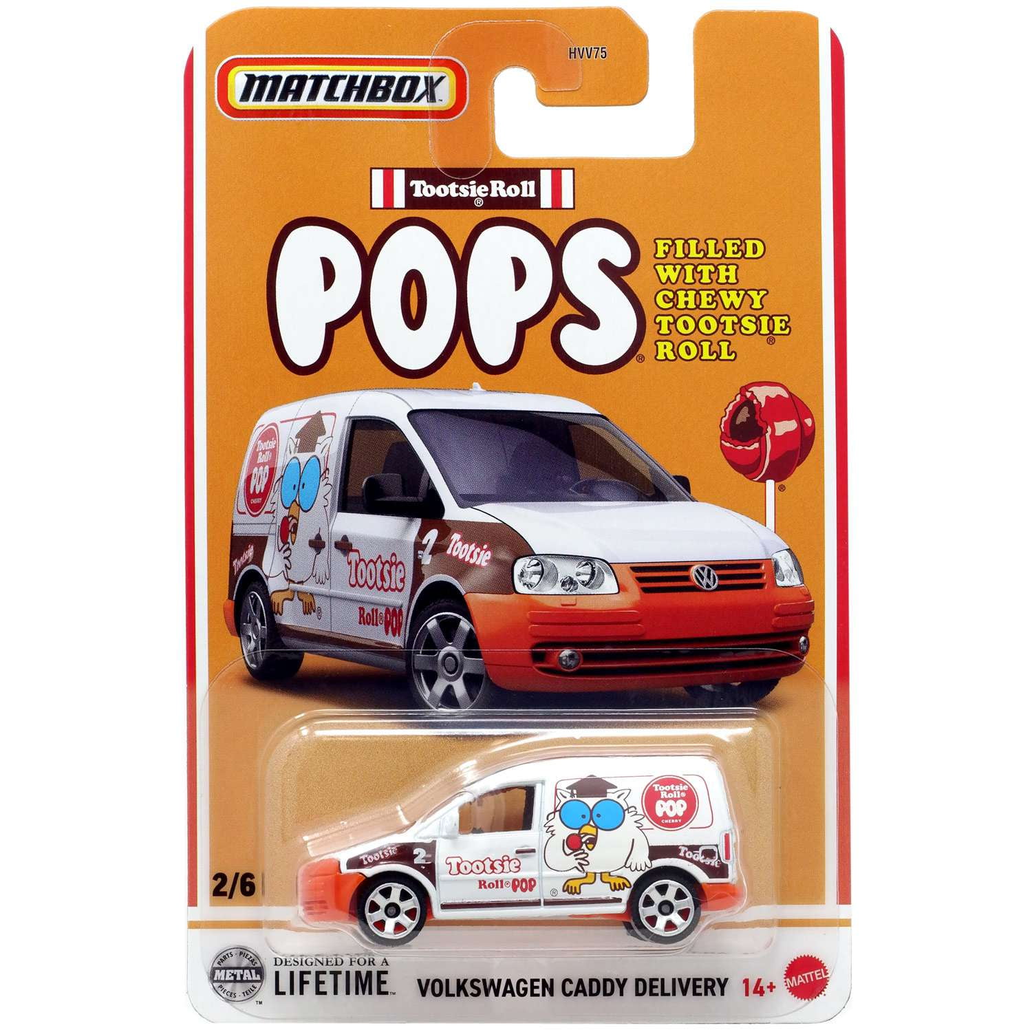 Matchbox Candy Volkswagen Caddy Delivery Diecast Car (Tootsie Roll ...