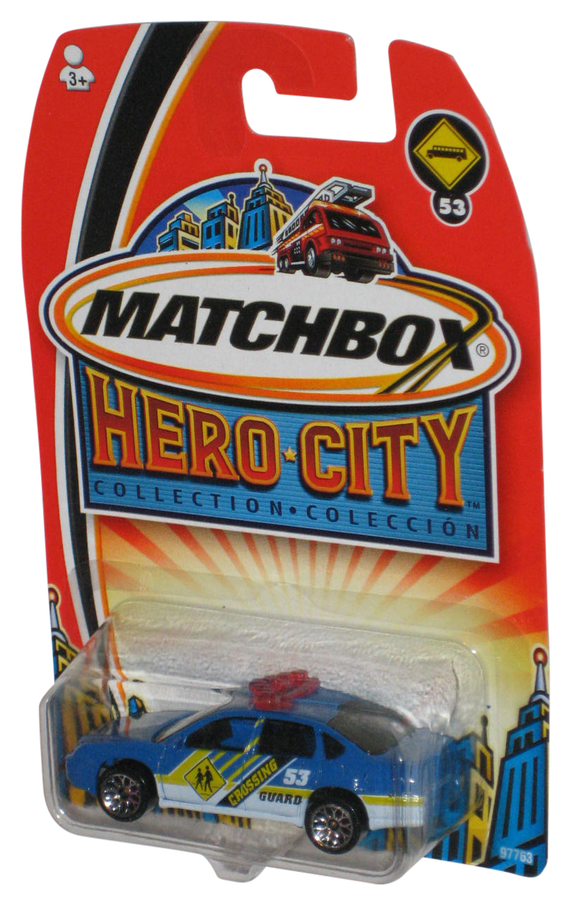 Matchbox Chevrolet Chevy Impala Police (2000) Mattel White Toy Car #53/ ...