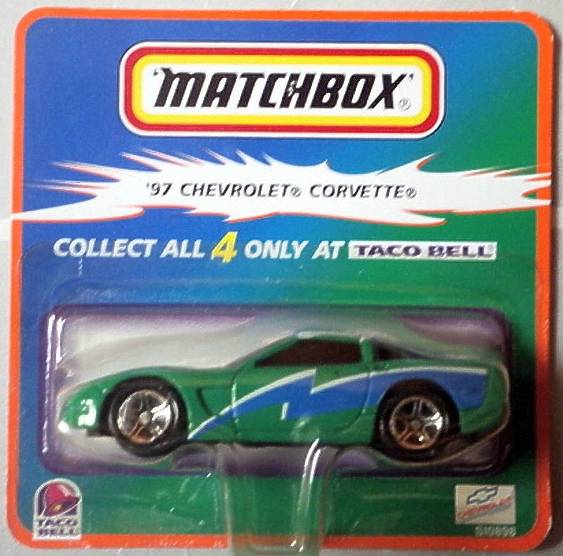 Matchbox Chevrolet Corvette '97 [Green with Blue Lightning Bolt] Taco ...
