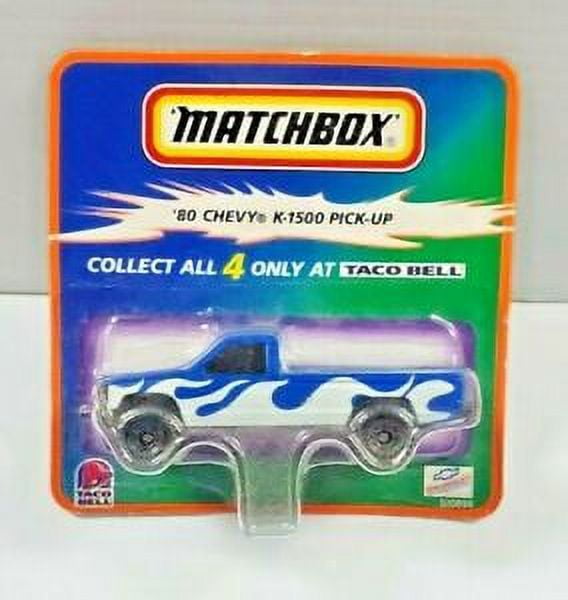 Matchbox Chevy K-1500 Pick-Up '80 [Blue with White Flames] Taco Bell ...
