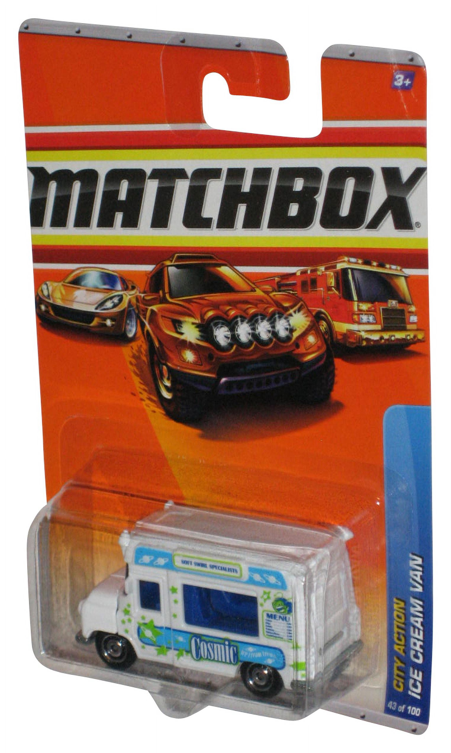 Matchbox City Action (2009) White Cosmic Ice Cream Van Toy #43/100 ...