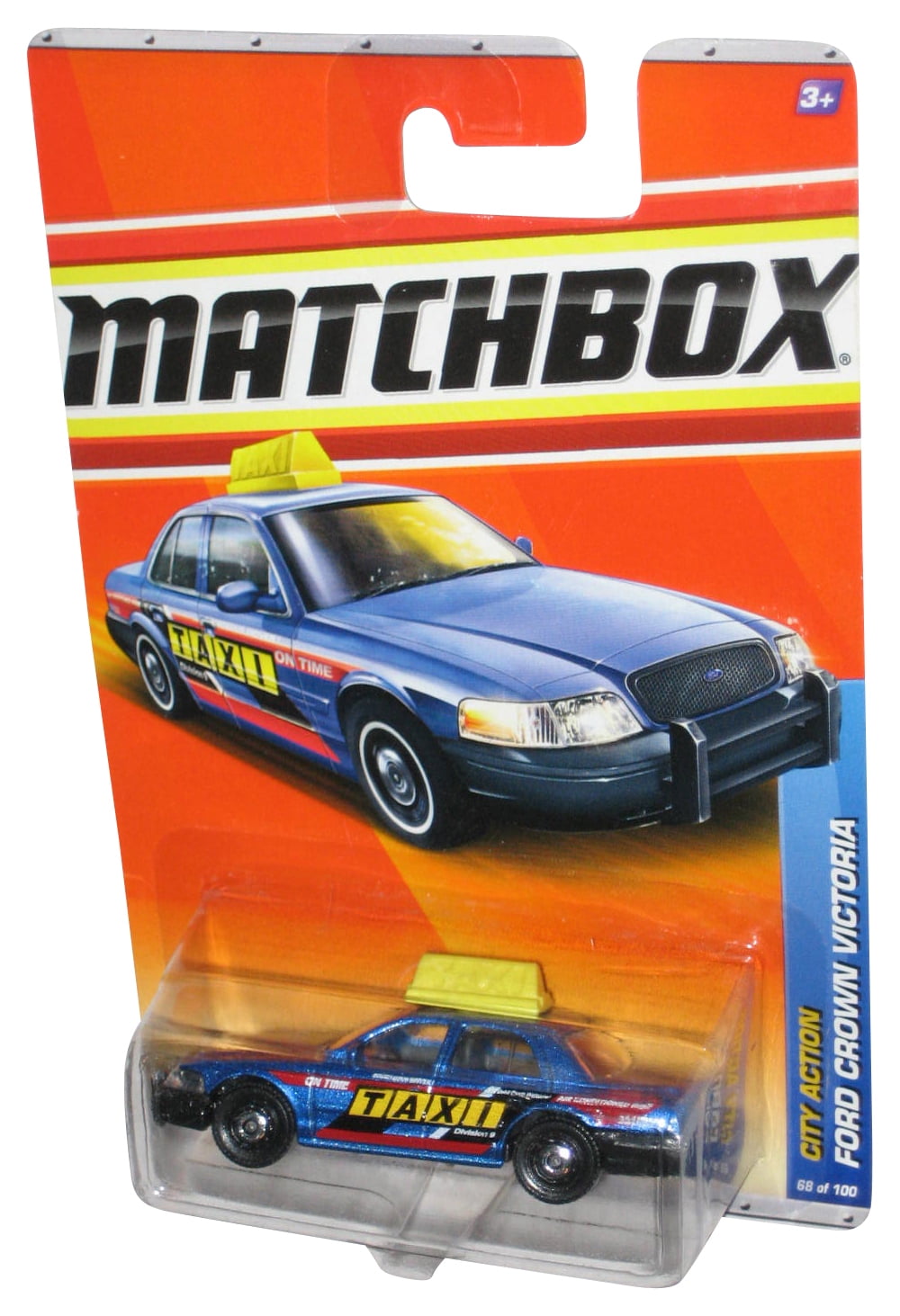 Matchbox City Action (2010) Mattel Blue Ford Crown Victoria Car 68/100 ...