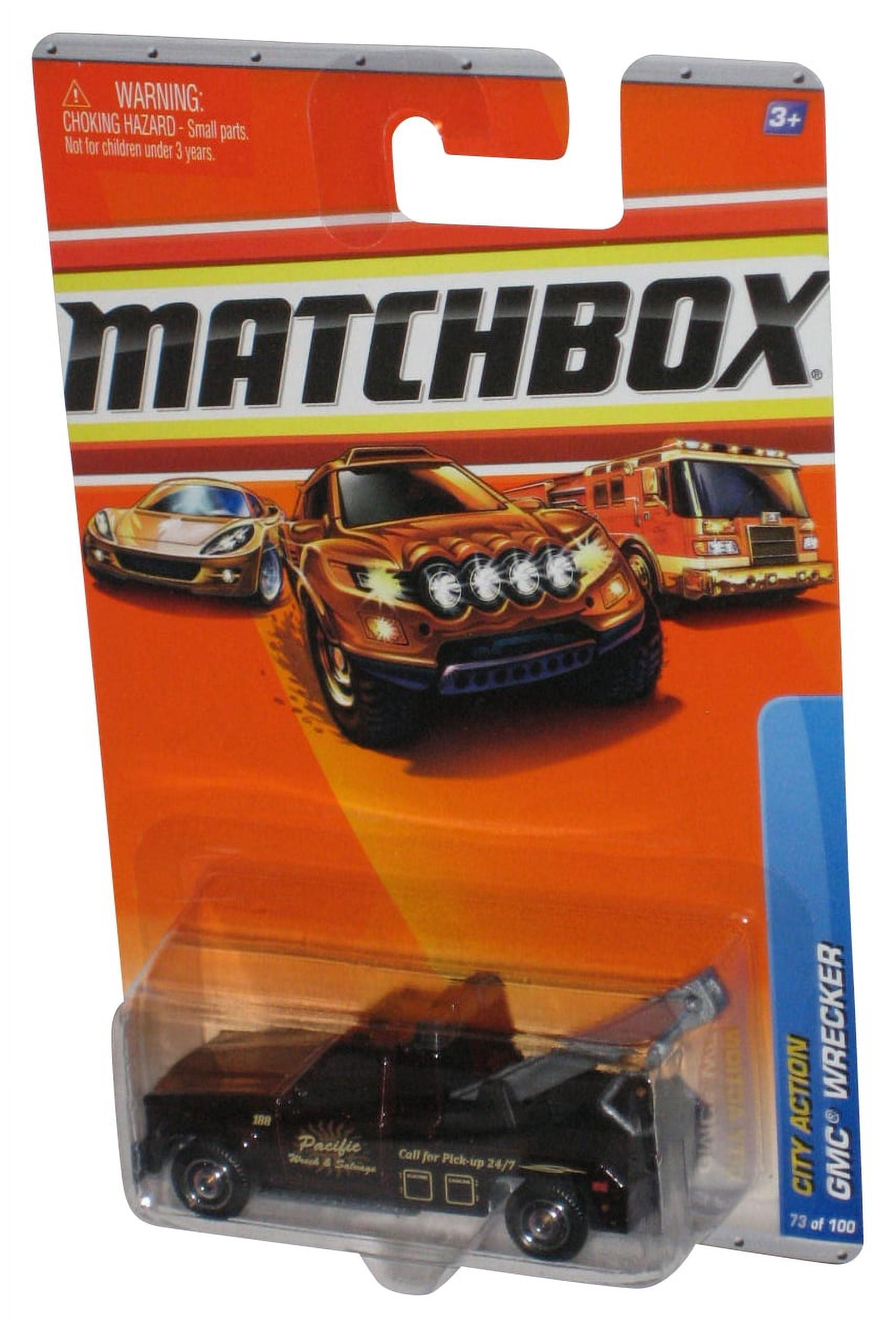 Matchbox City Action GMC Wrecker (2009) Burgendy Toy Pick-Up Truck #73/ ...