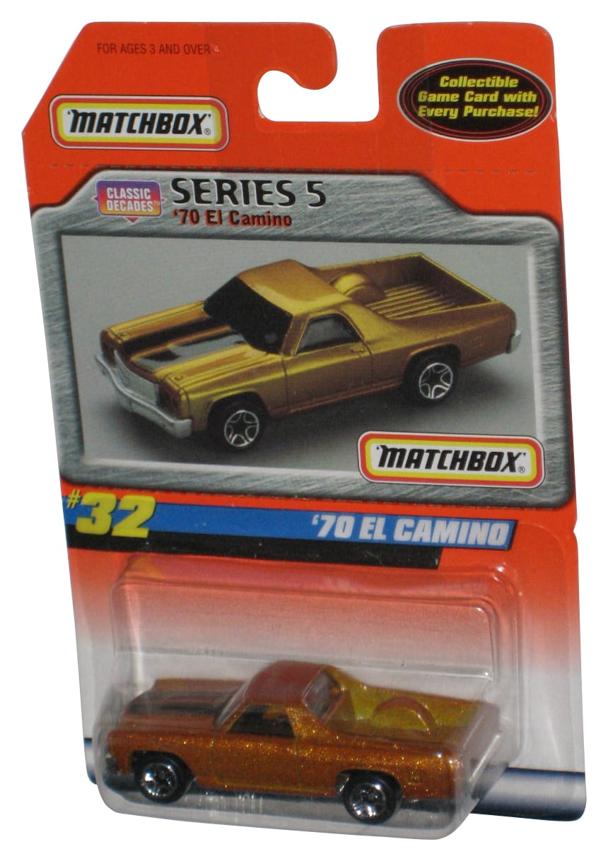 Matchbox Classic Decades (1998) Series 5 Gold '70 El Camino Toy Car #32 ...