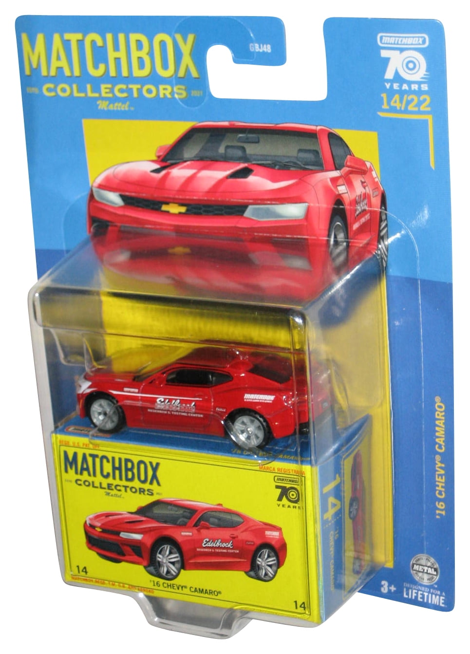 Matchbox Collectors (2023) Red '16 Chevy Camaro Toy Car 14/22 - Walmart.com