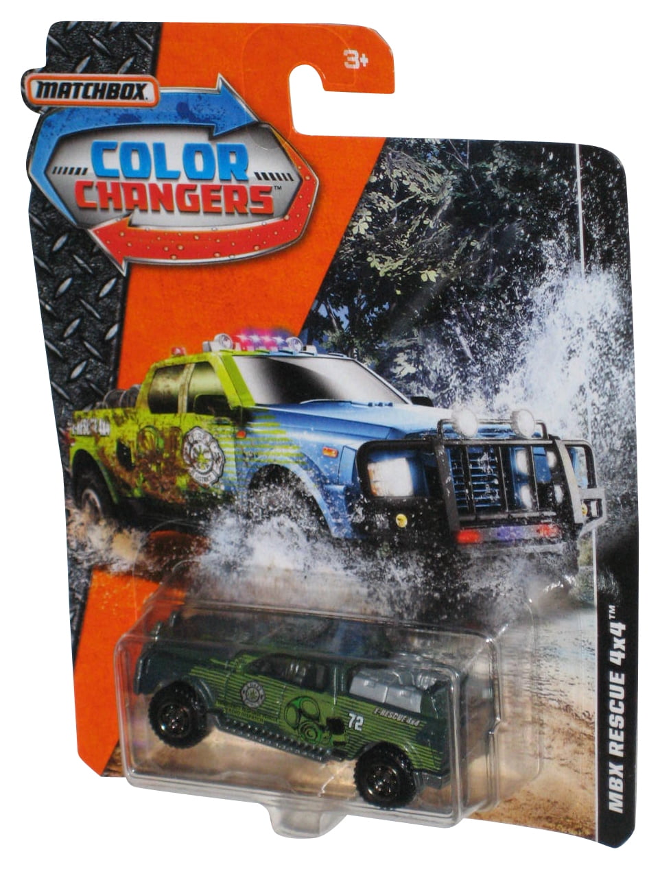 Matchbox Color Changers (2017) Green MBX Rescue 4x4 Die-Cast Toy Truck - Walmart.com