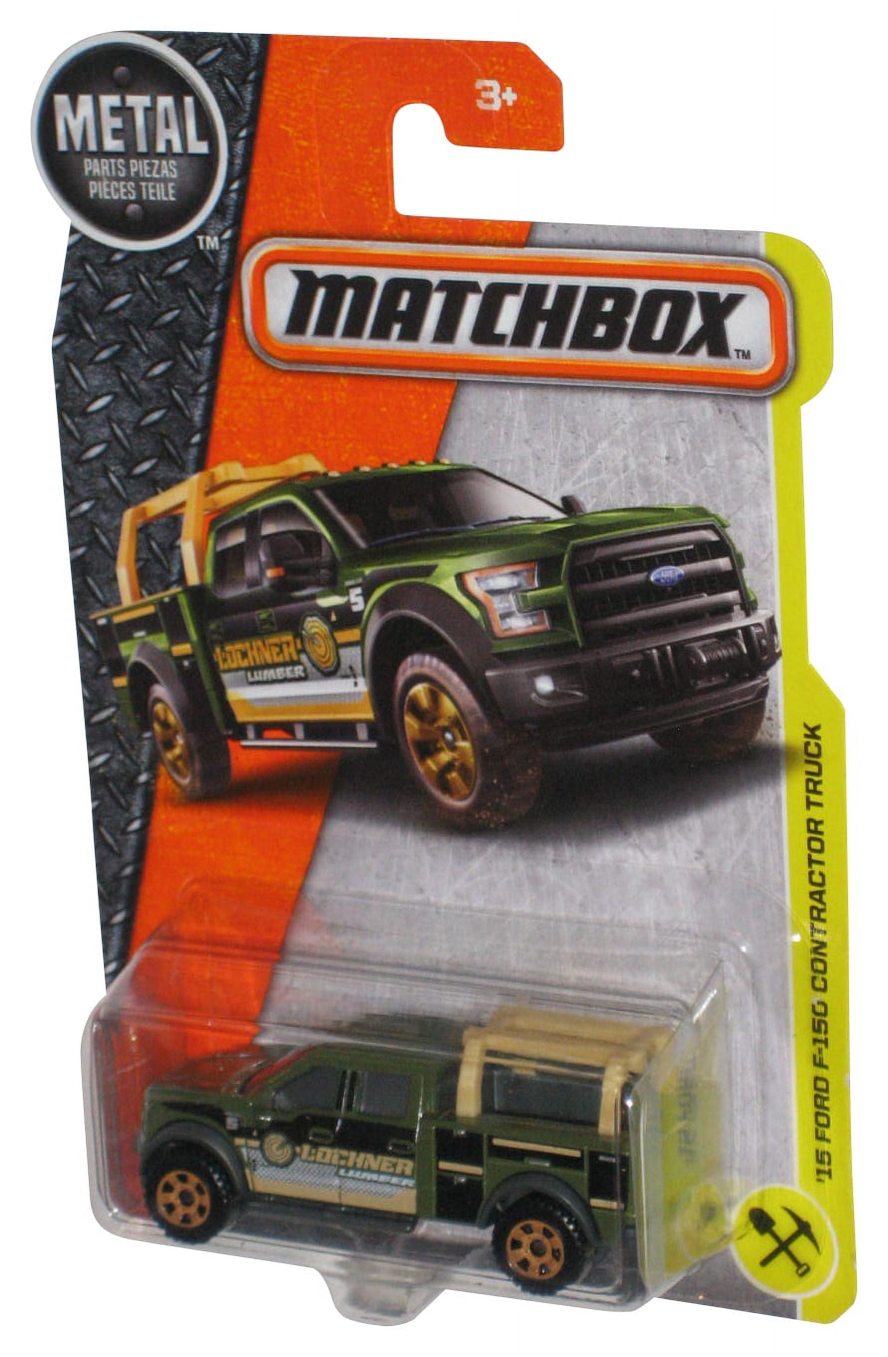 Matchbox Construction '15 Ford F-150 Constractor Green Truck Toy 47/125 ...